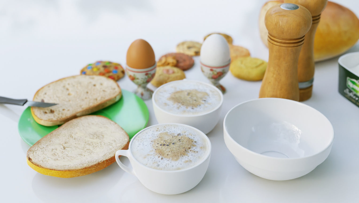 3D model Breakfast Collection VR / AR / low-poly | CGTrader