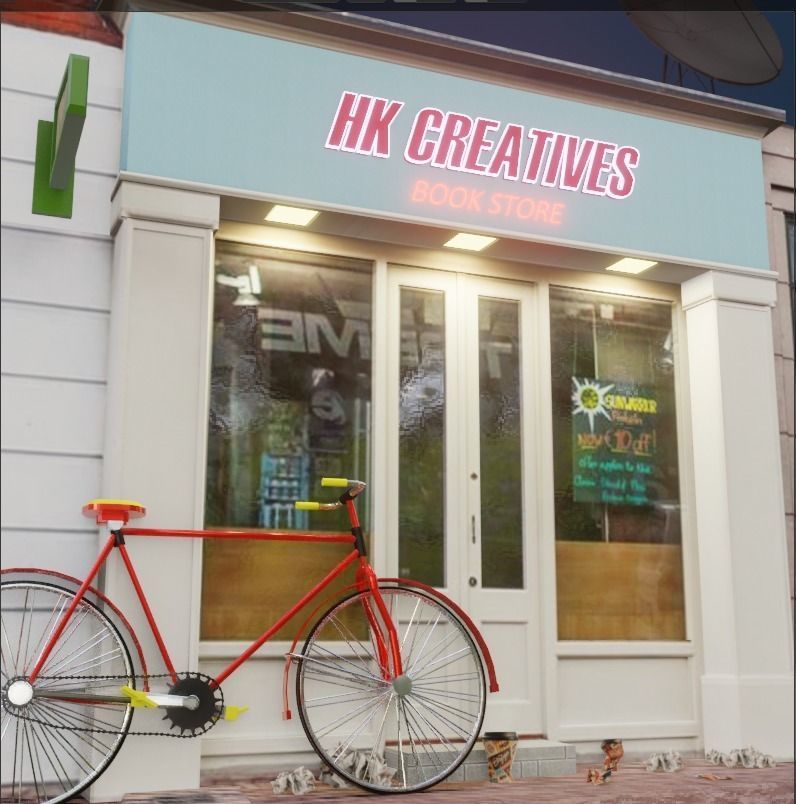 3D model 3D Shop Exterior Photorealistic VR / AR / low-poly | CGTrader