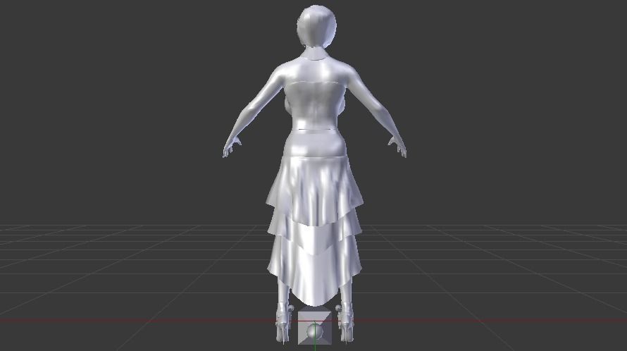 3D model Woman in a Dress 041 VR / AR / low-poly | CGTrader