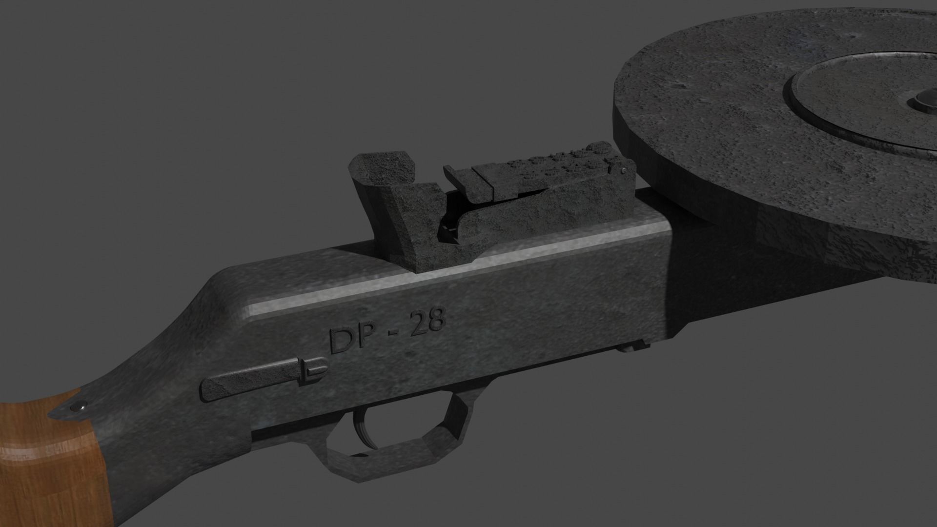 3D model DP - 28 machine gun VR / AR / low-poly | CGTrader