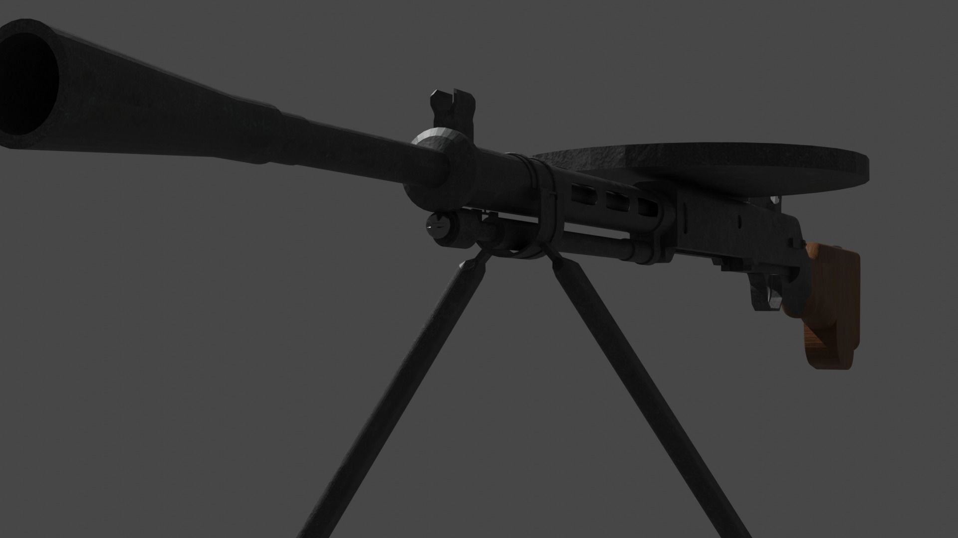 3D model DP - 28 machine gun VR / AR / low-poly | CGTrader