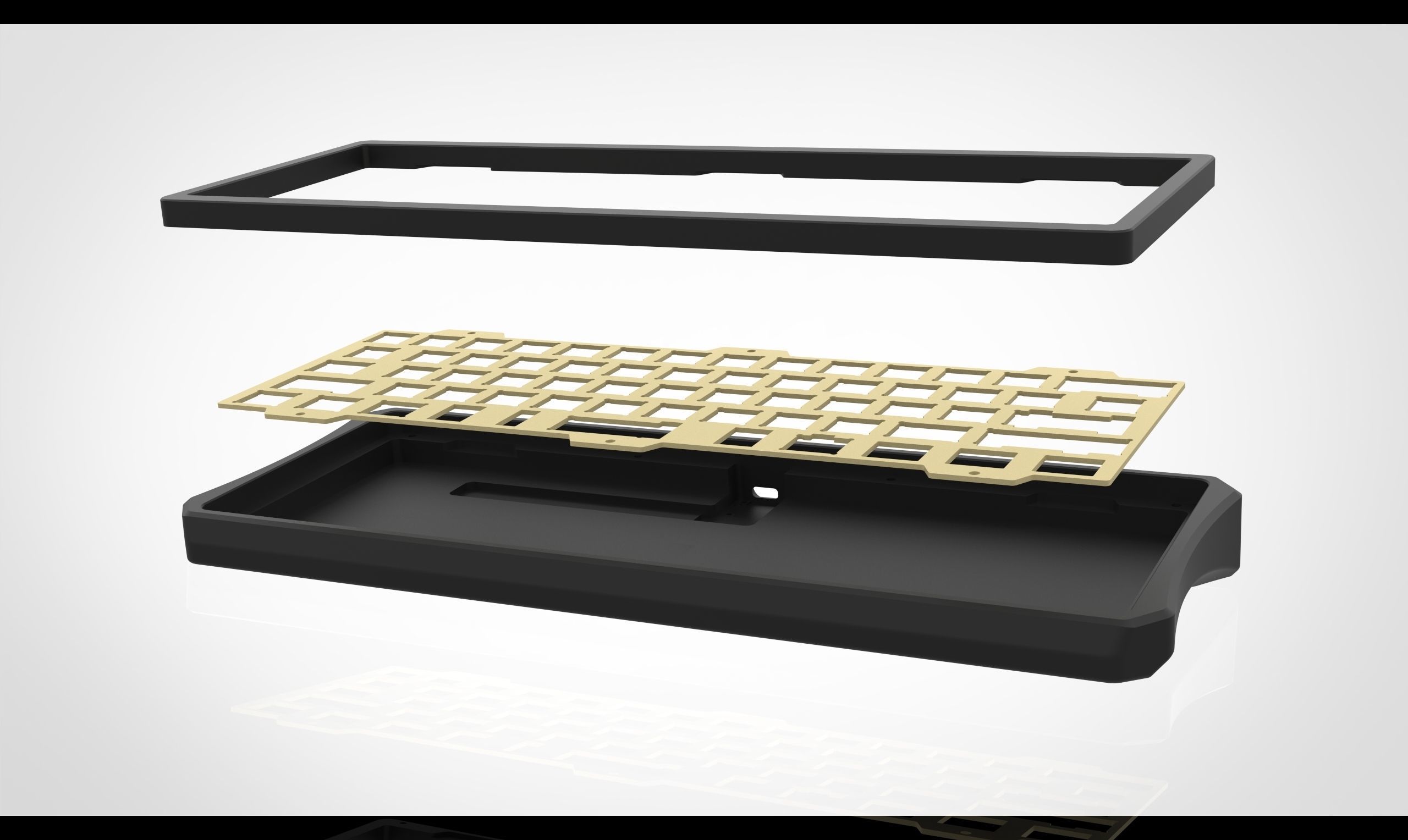 60 mechanical keyboard 3D model 3D printable | CGTrader