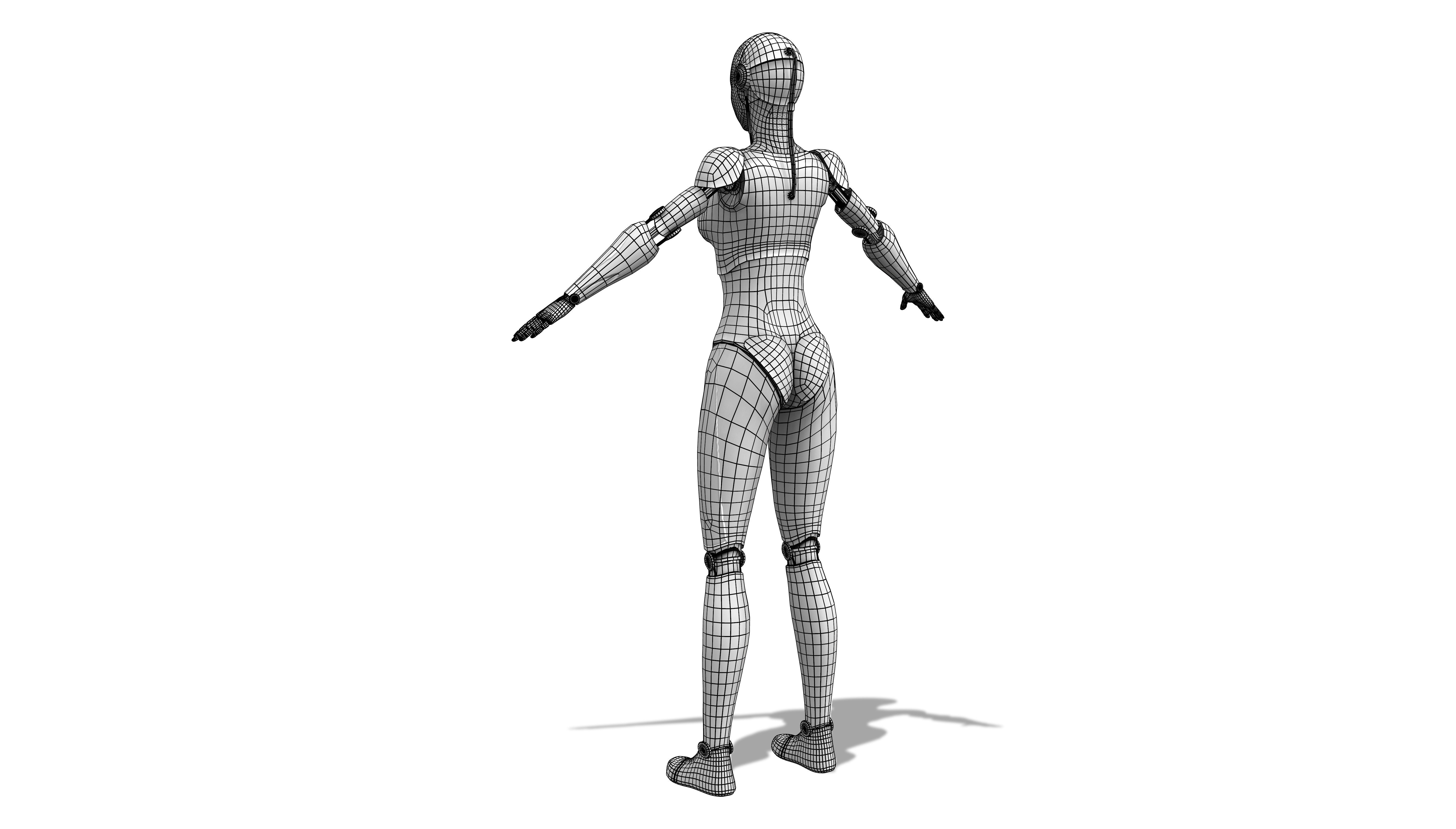 3D model Android Robot Character VR / AR / low-poly | CGTrader