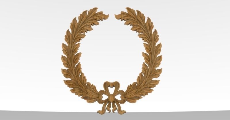 3d modeling------- Ornament of a plant branch ---------STL file 3D ...