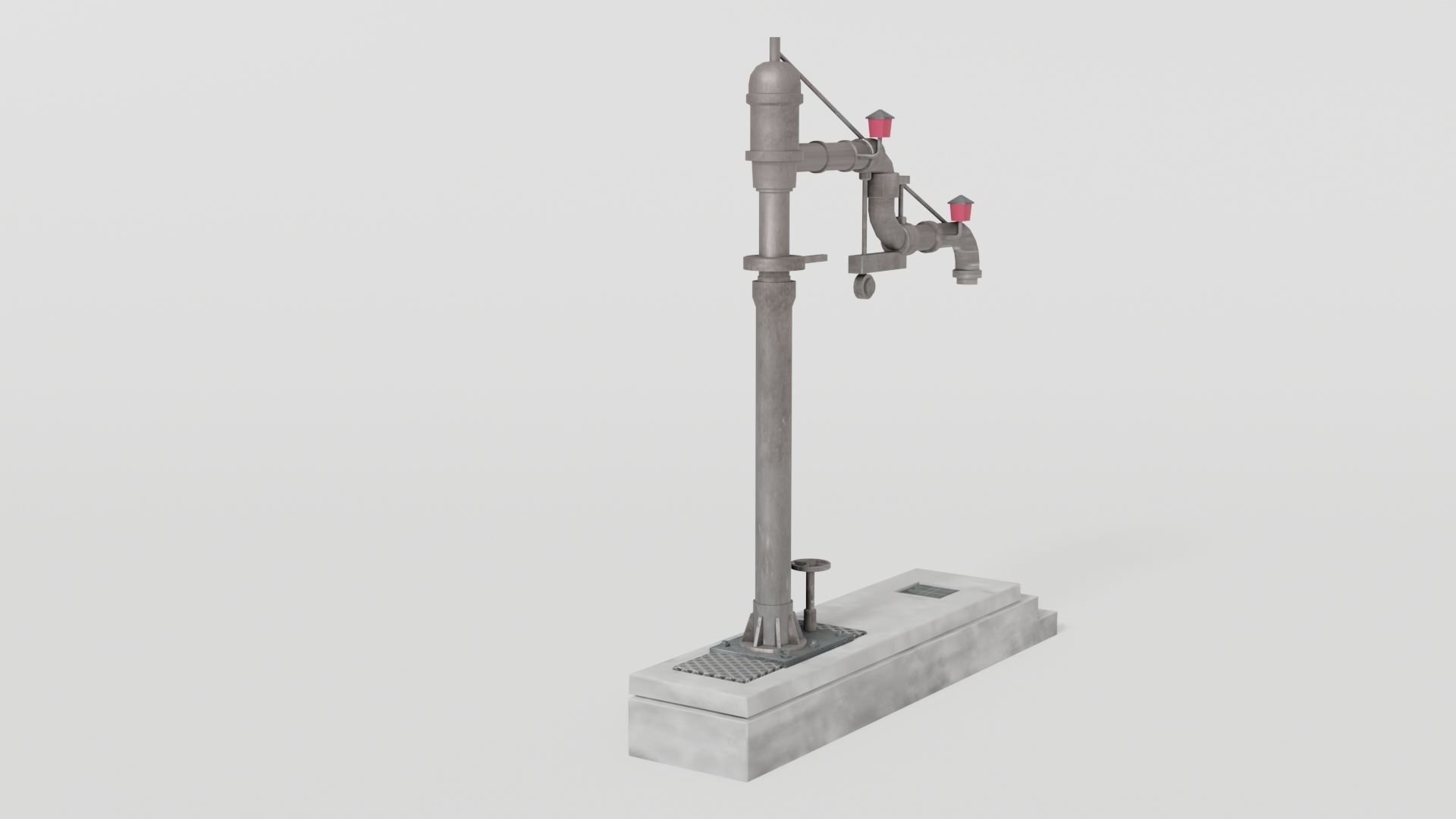 Old railway standpipe 3D model | CGTrader
