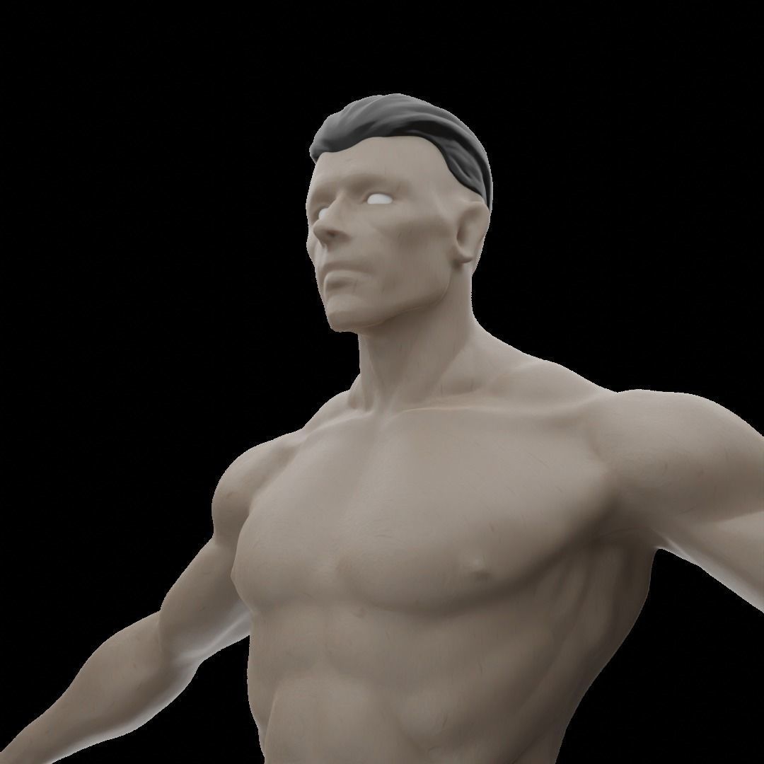Stylized Male sculpt free 3D model | CGTrader