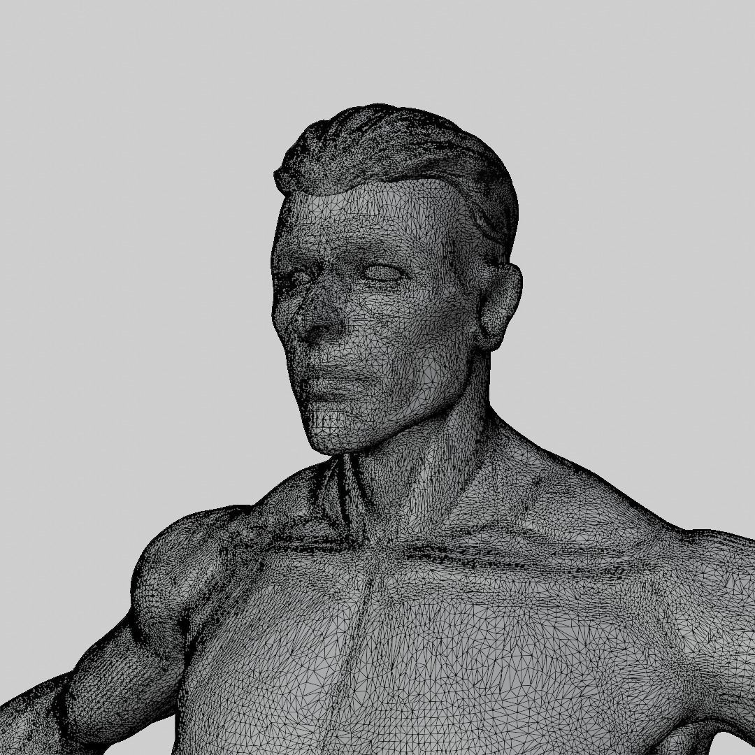 Stylized Male sculpt free 3D model | CGTrader