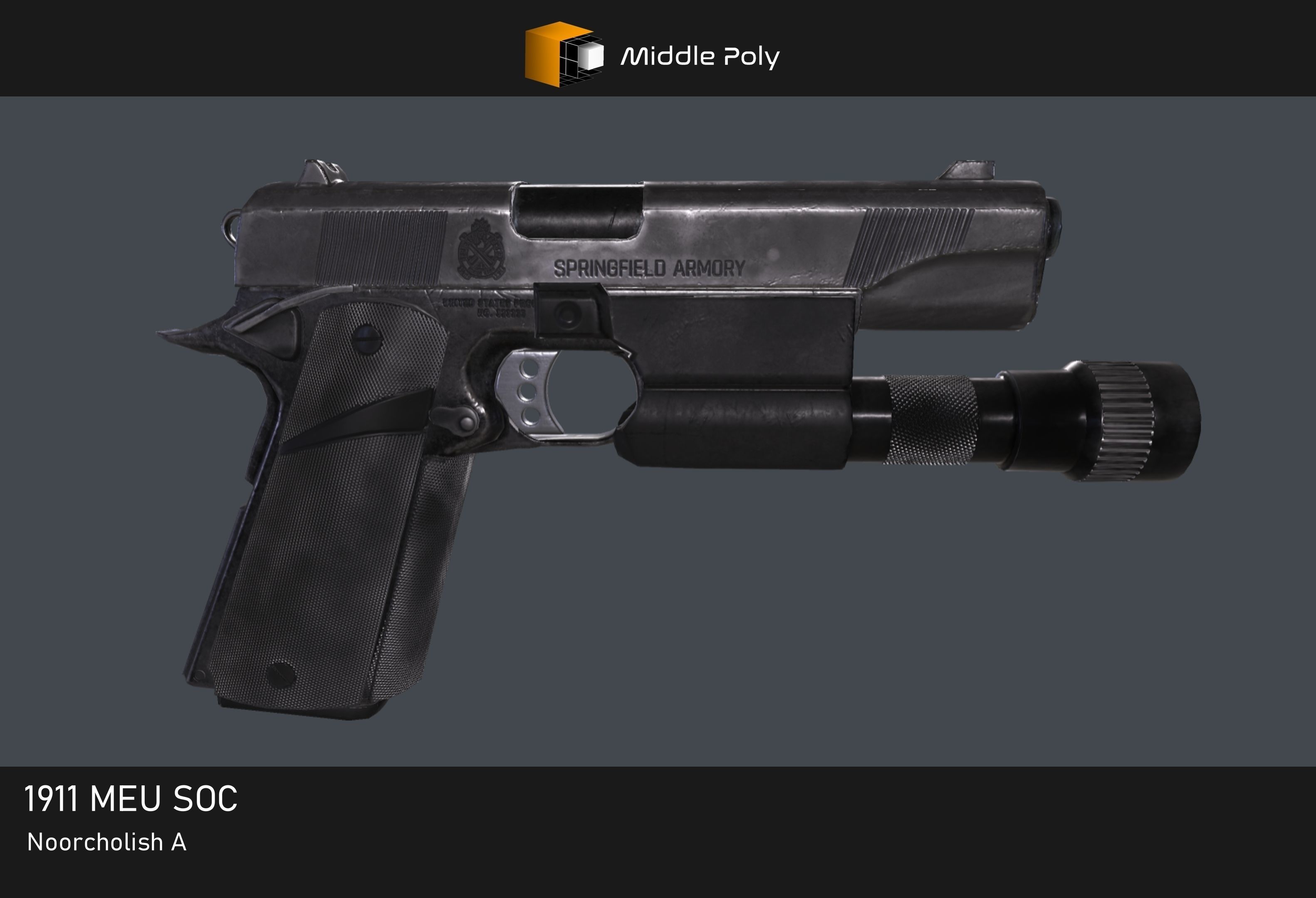 3D model 1911 MEU SOC VR / AR / low-poly | CGTrader