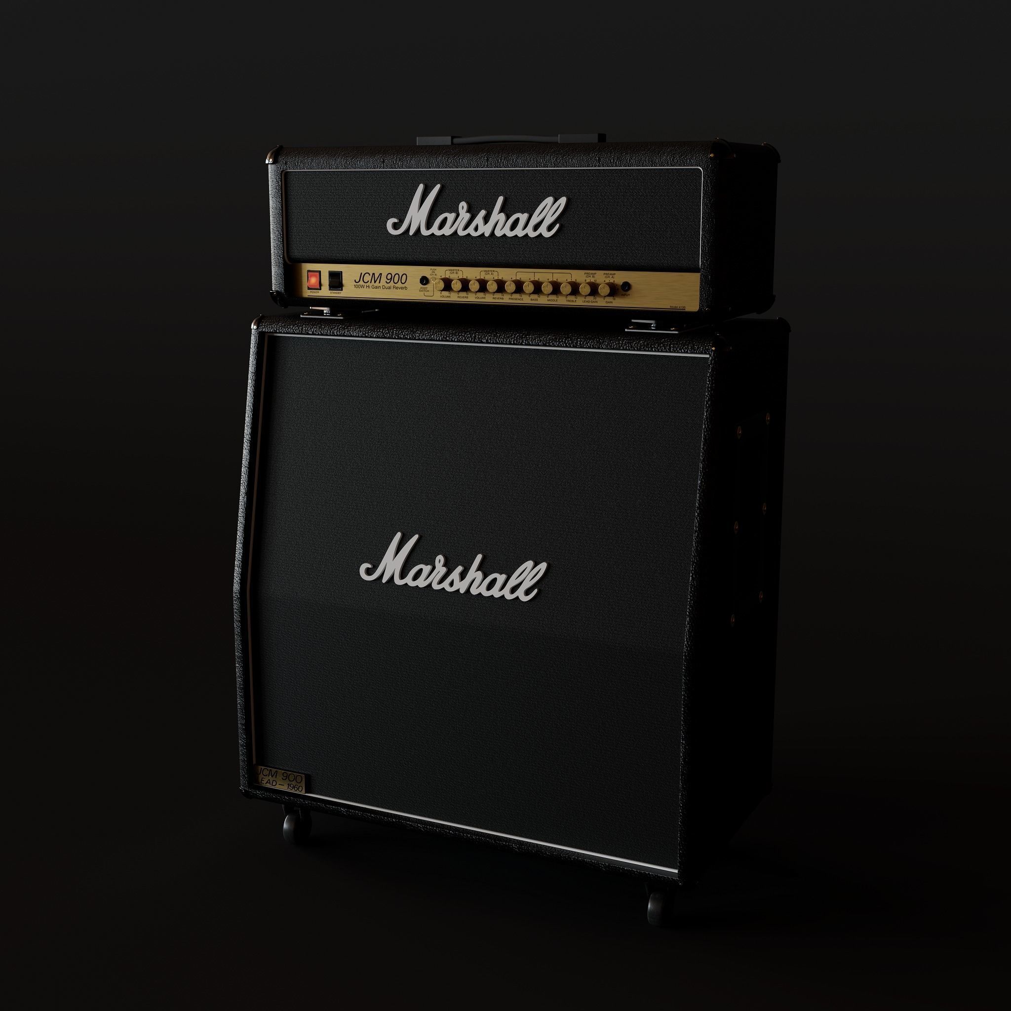 Marshall JCM 900 Model 3D model | CGTrader