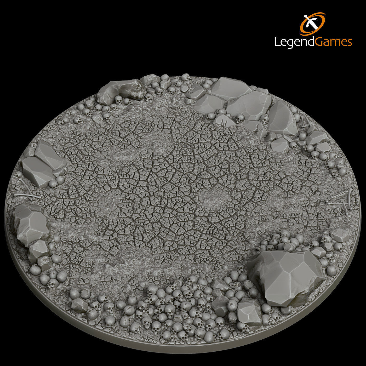 LegendGames Skull Bases - 160mm Round 3D model 3D printable | CGTrader