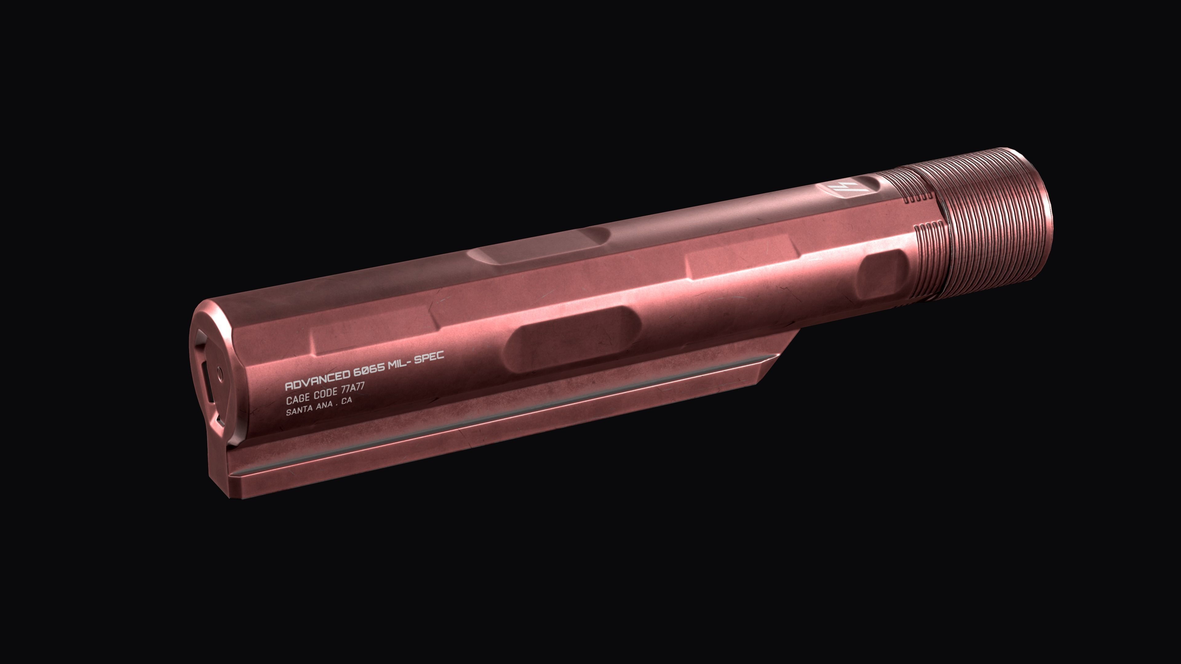 3D model Strike Industries Advanced Receiver Extension buffer tube AR ...