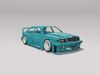 Mercedes 190e EVO2 KYZA Wide Body kit 2 versions 3D model 3D printable ...