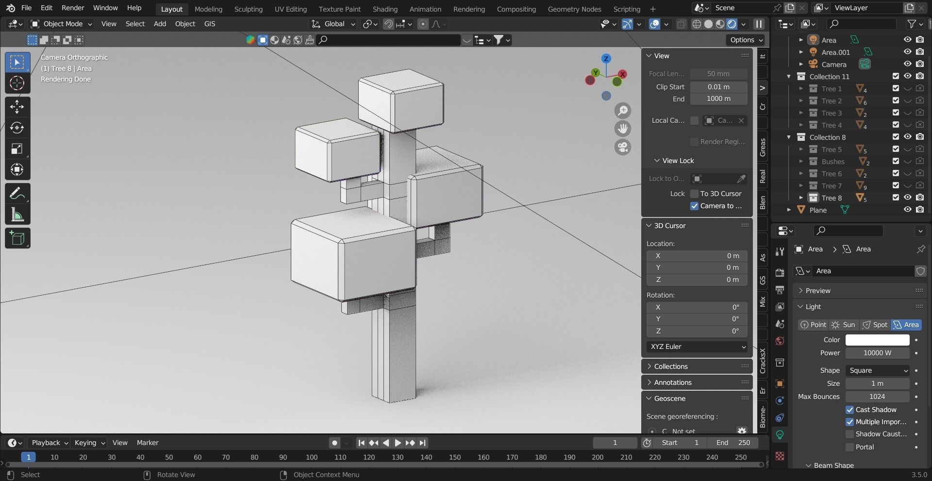3D model Low Poly Trees - Cubic VR / AR / low-poly | CGTrader