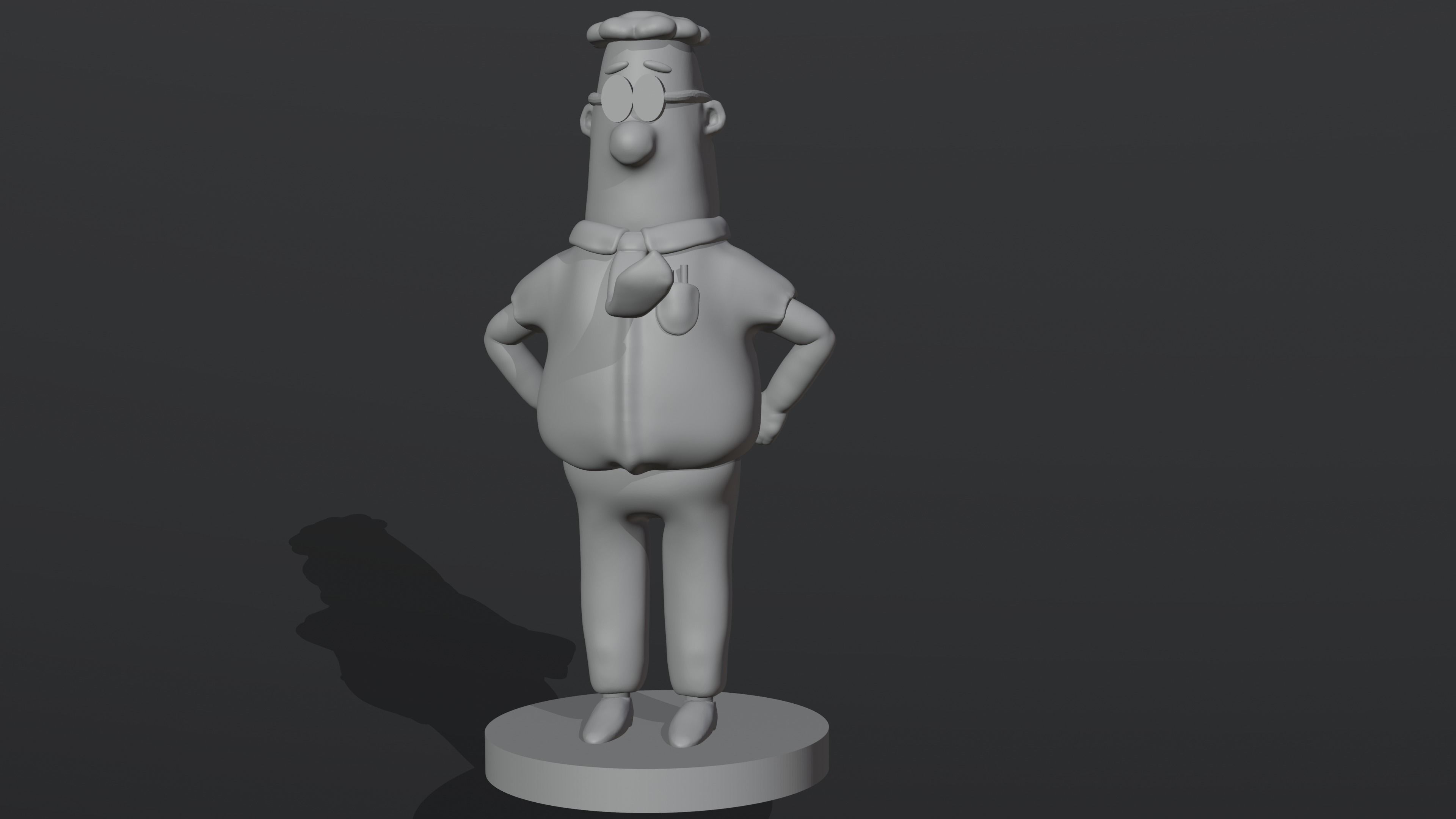 Dilbert 3D model 3D printable | CGTrader