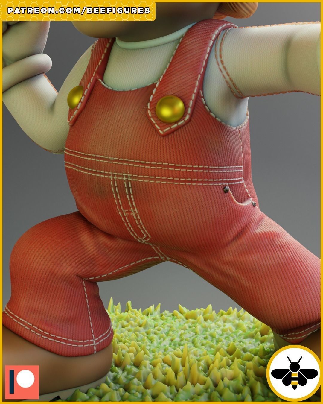 SUPER MARIO - FIRE MARIO - FAN ART 3D model | CGTrader