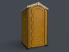 3D model PBR Portable Outdoor Beach Chemical Toilet VR / AR / low-poly ...