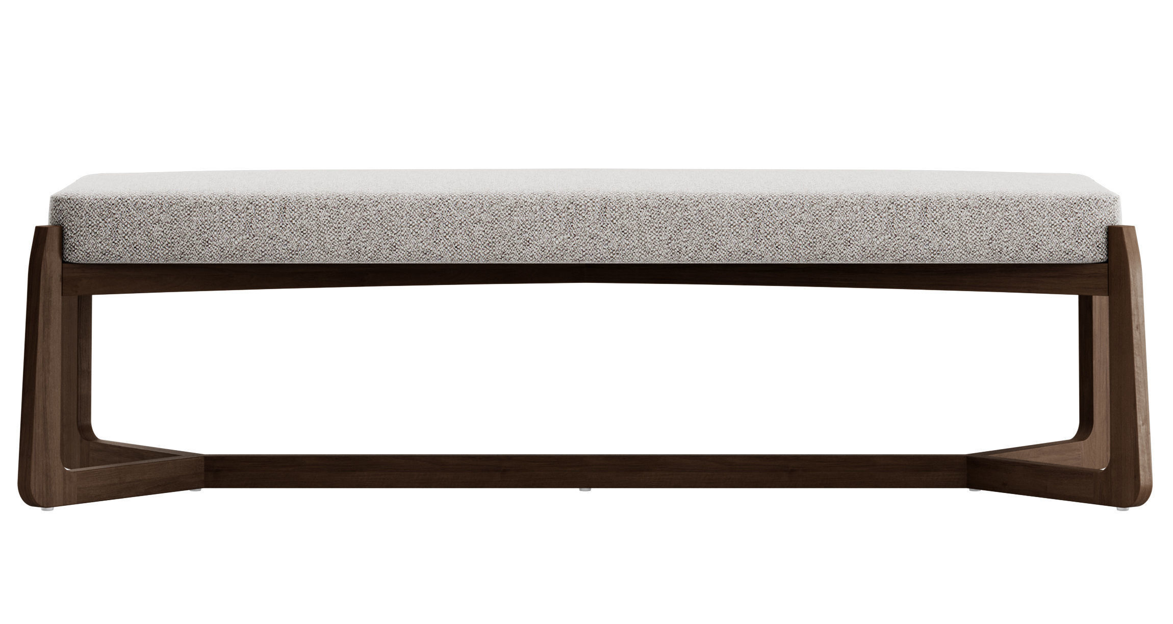 Roe Mid Century Modern Bench by Kathy Kuo Home 3D model | CGTrader