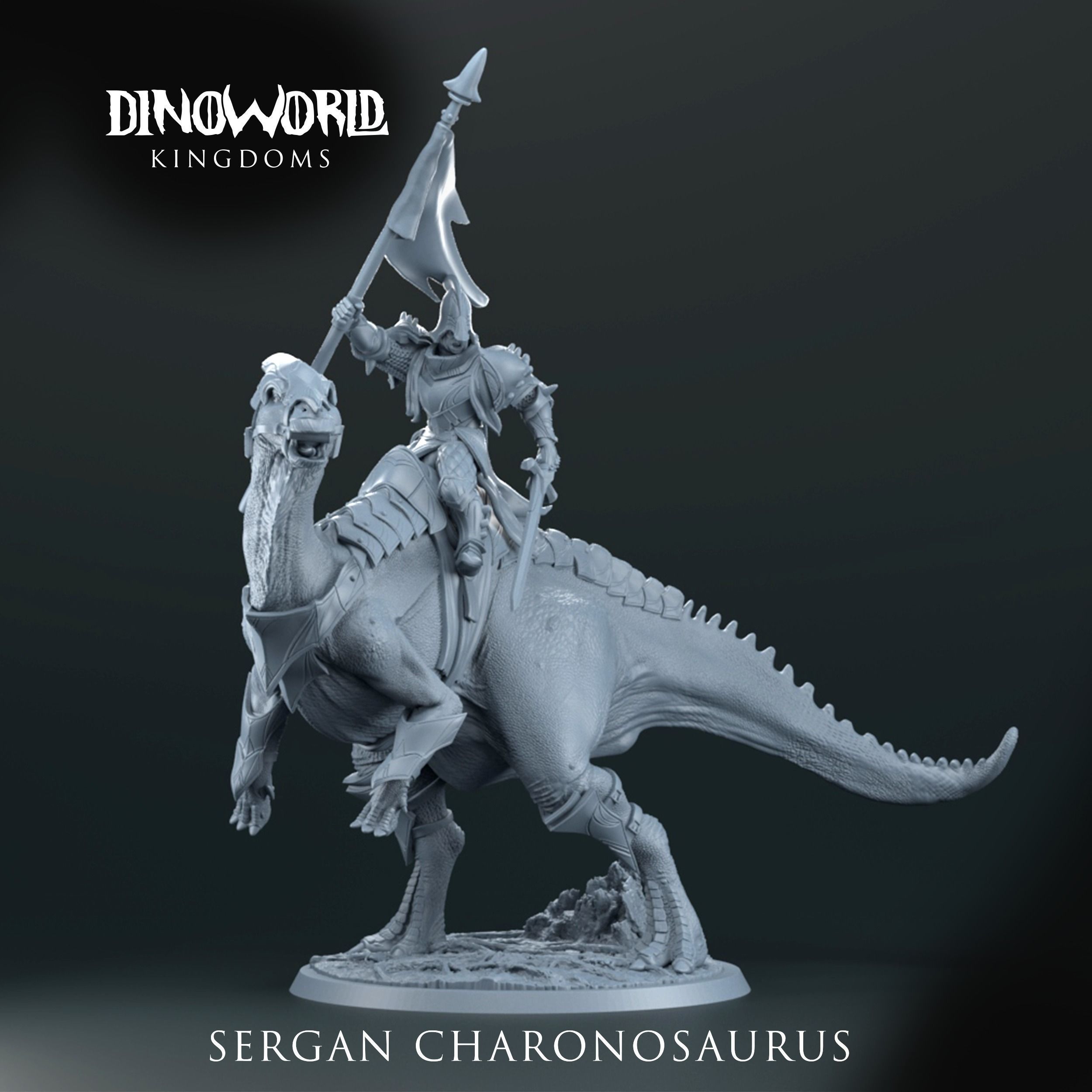 Sergan charanosaurus 3D model 3D printable | CGTrader