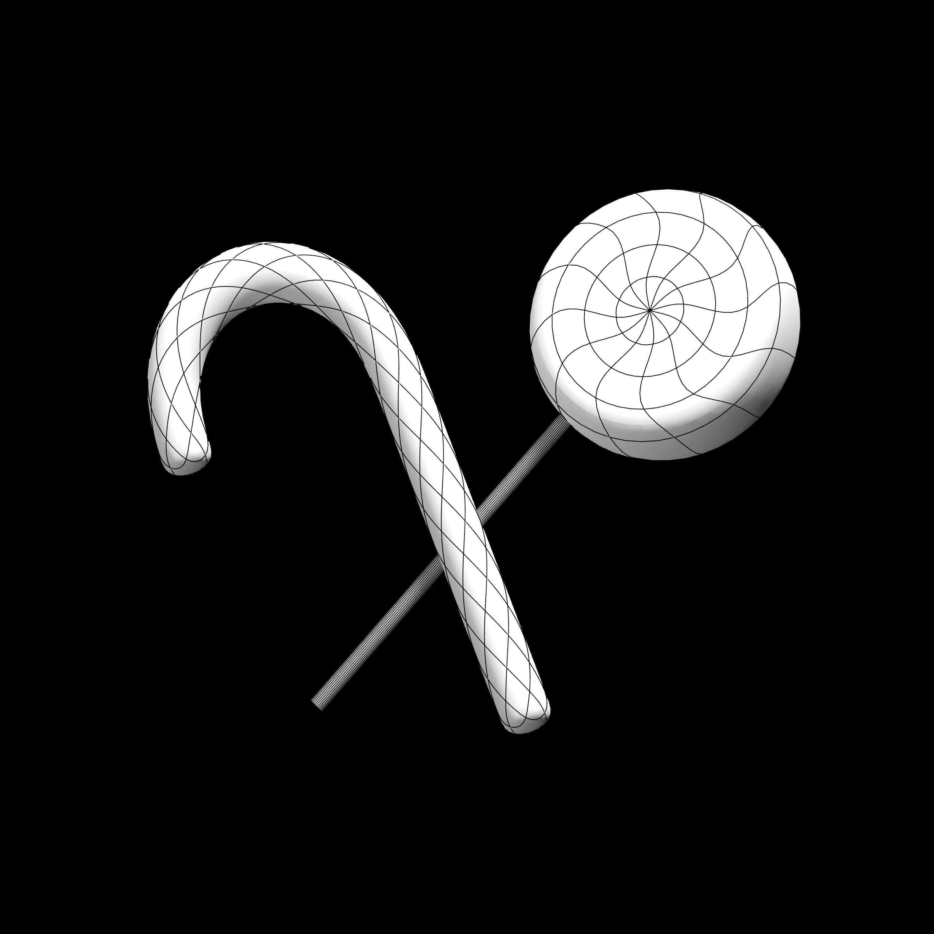 Candy Cane 3d Model Cgtrader