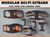 3D model Sci-Fi Modular Corridor Interior Kitbash Set VR / AR / low ...