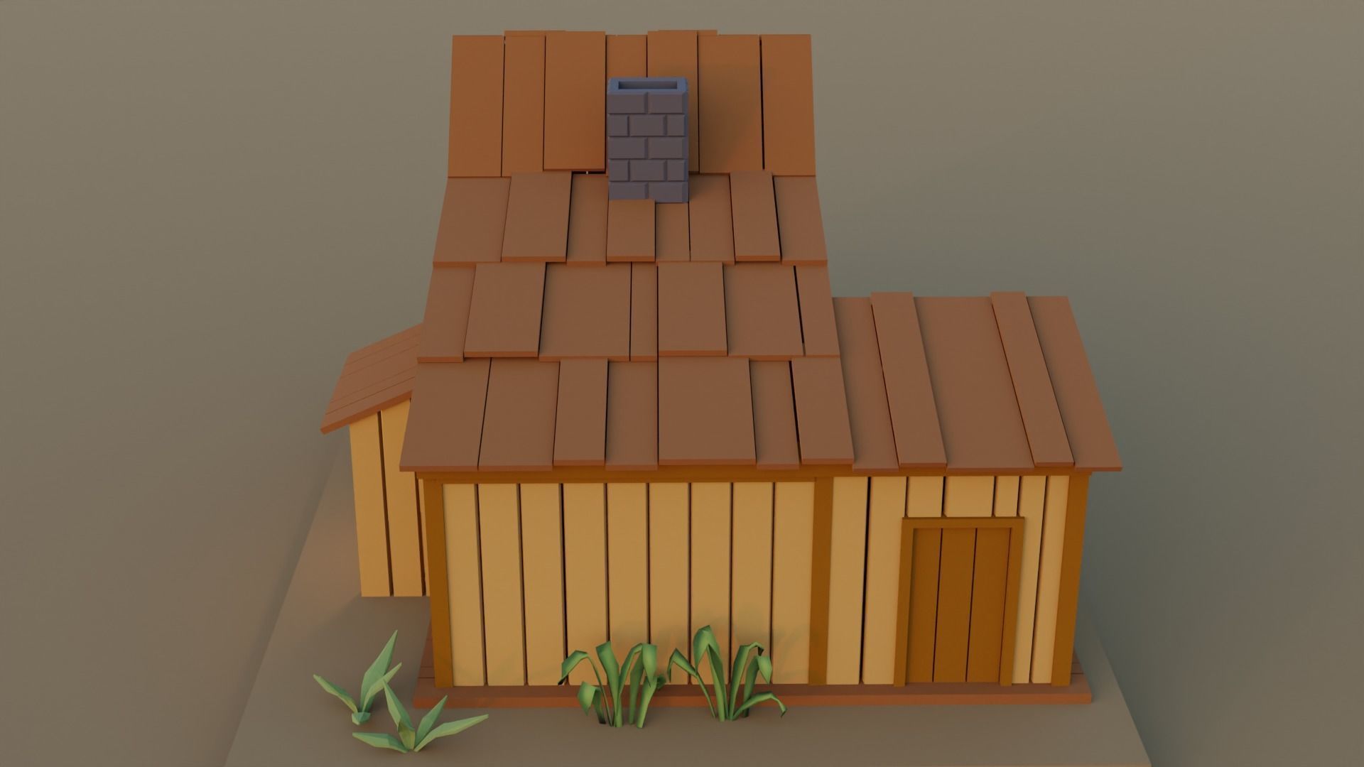 3D model Low Poly Wooden little house VR / AR / low-poly | CGTrader