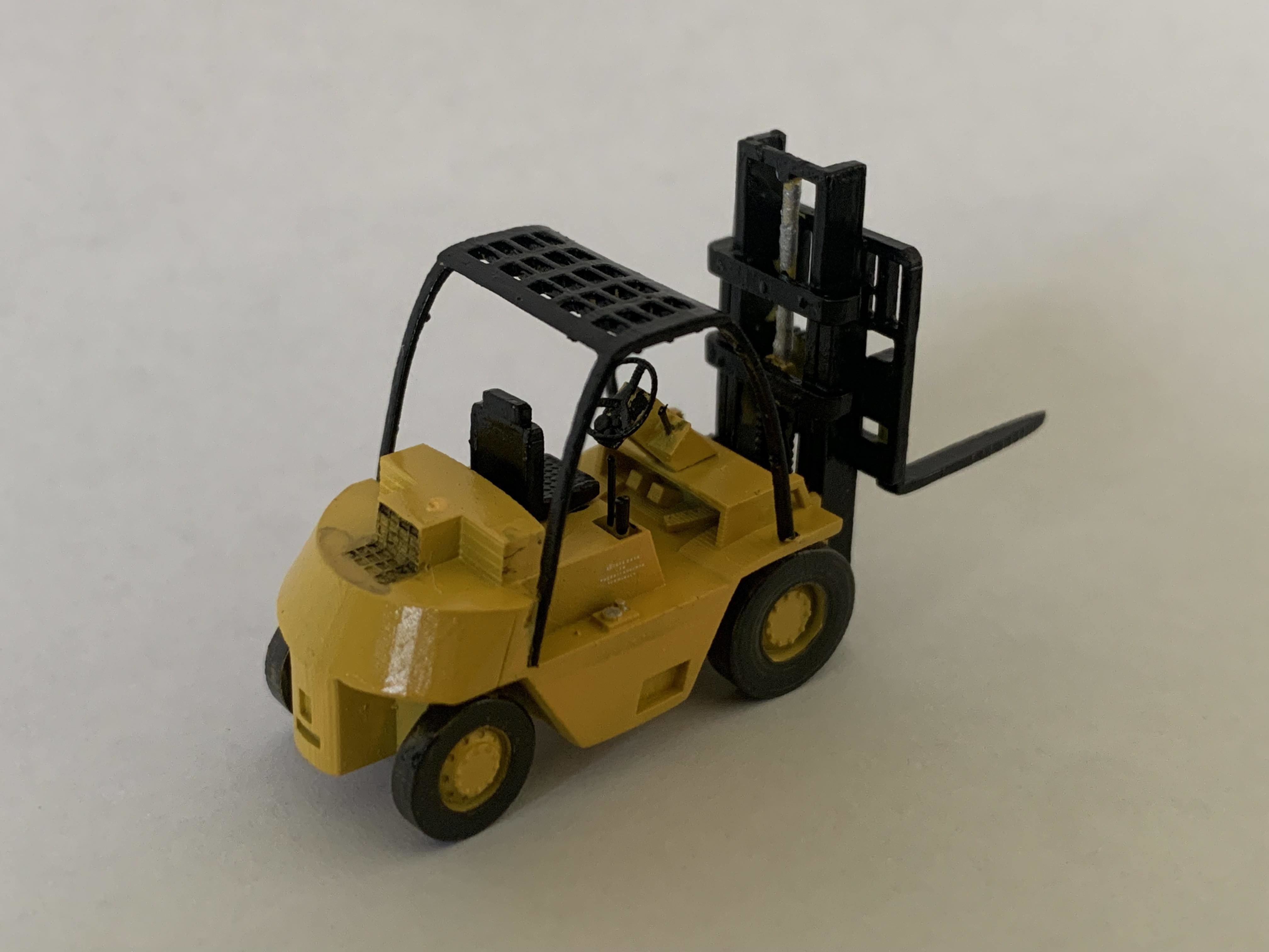HO Scale Caterpillar V80E Forklift 3D model 3D printable | CGTrader