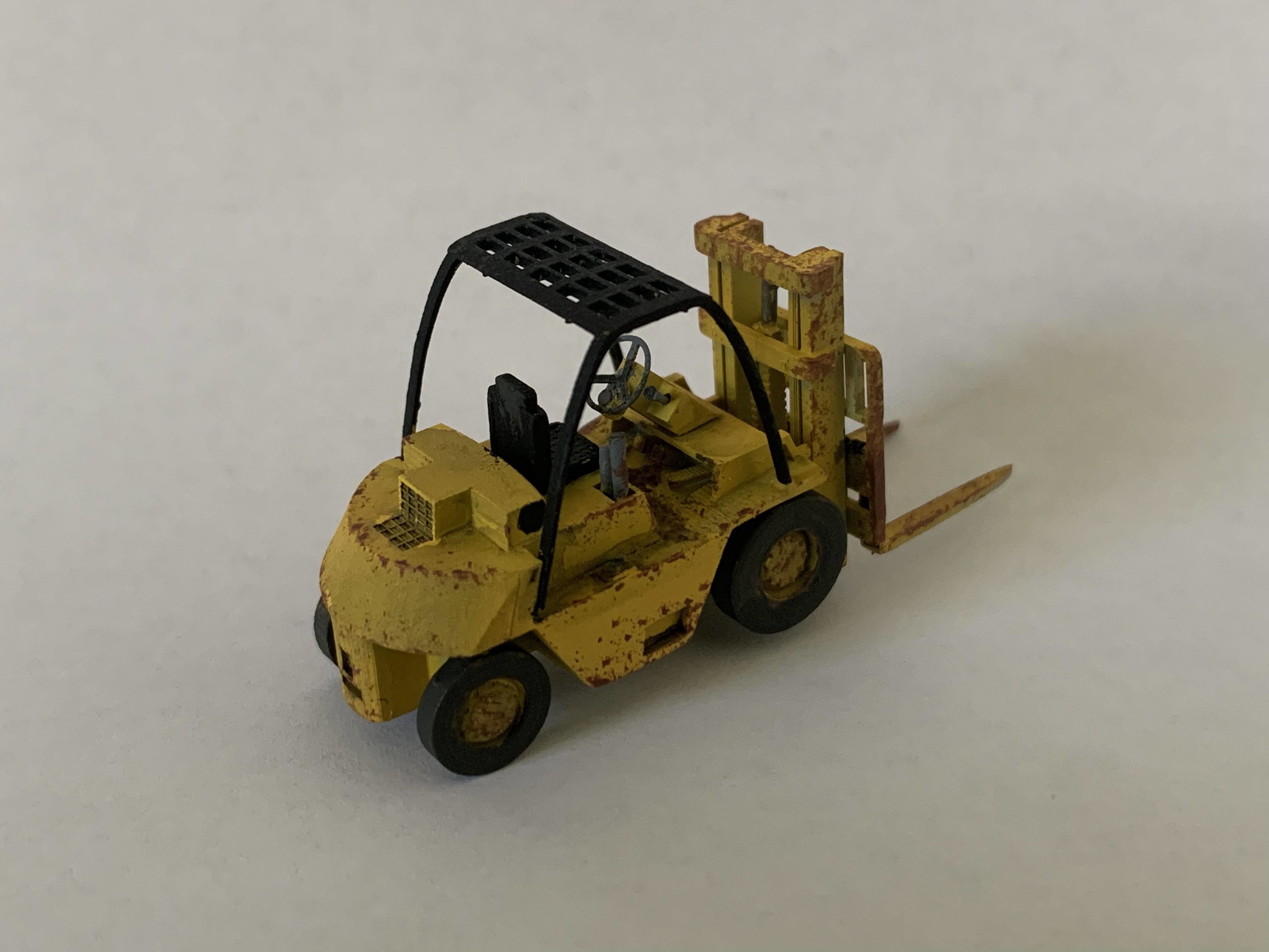 HO Scale Caterpillar V80E Forklift 3D model 3D printable | CGTrader