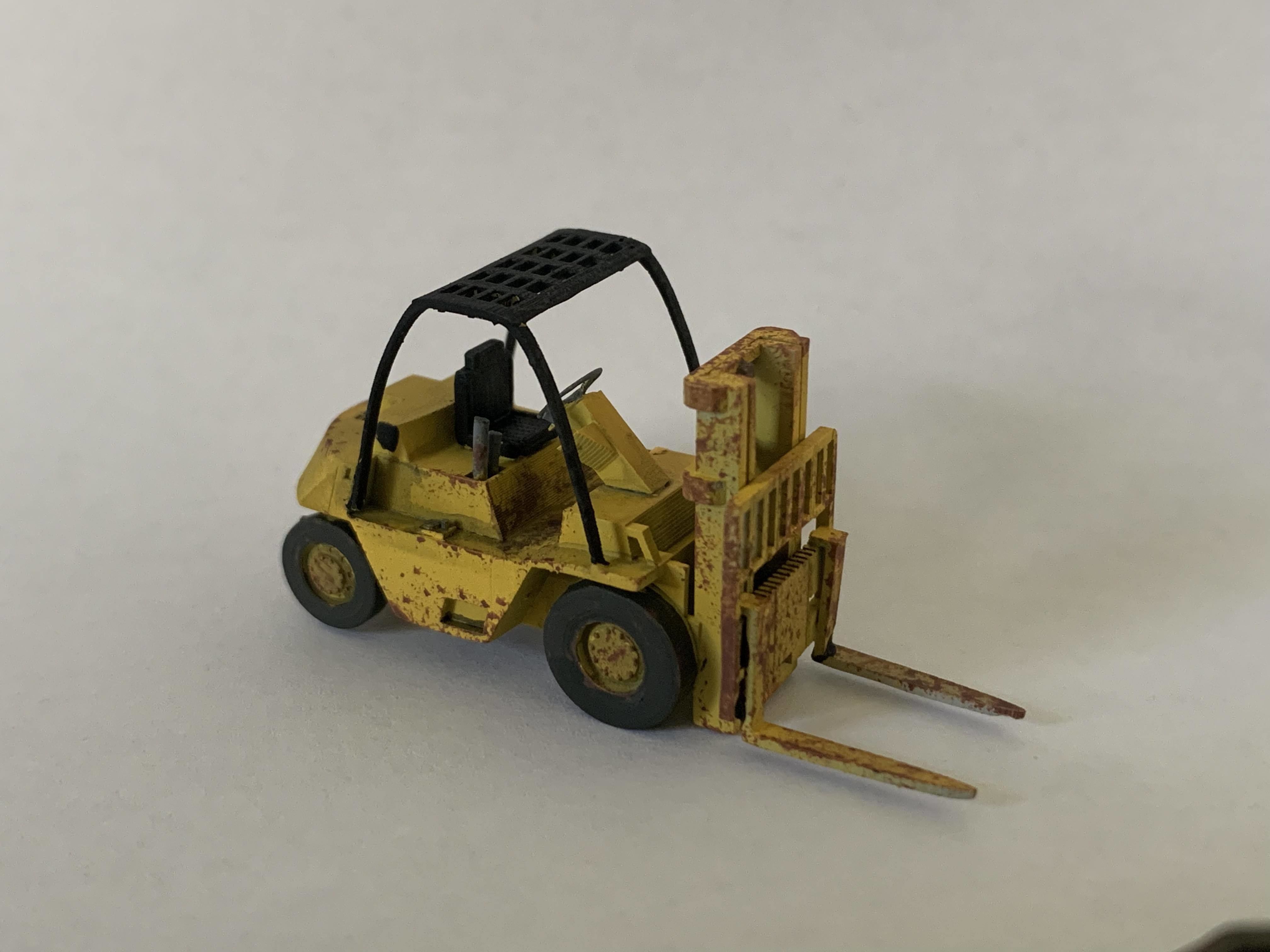 HO Scale Caterpillar V80E Forklift 3D model 3D printable | CGTrader