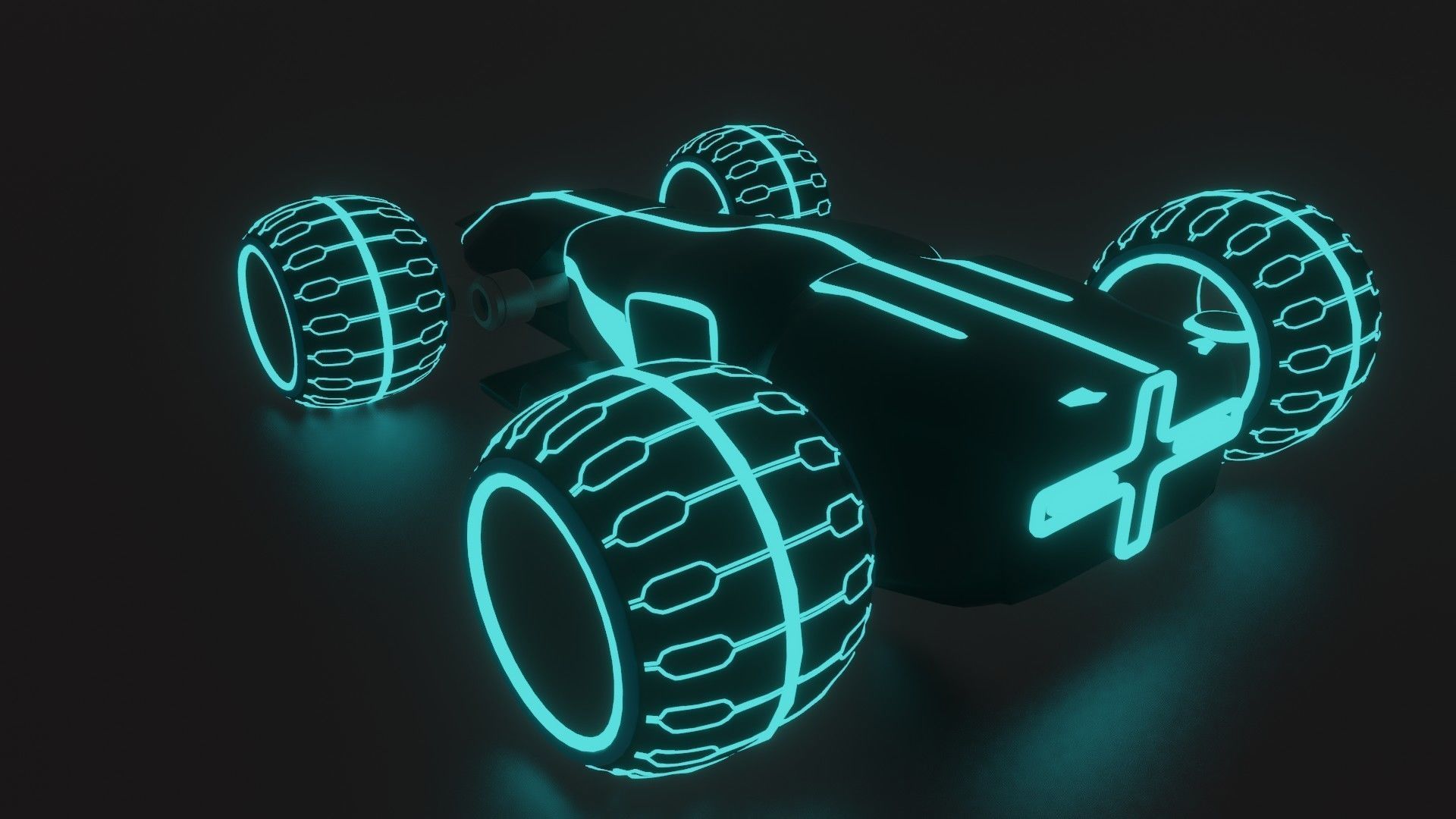 Sci-Fi car of Tron legacy light runner 3D model | CGTrader