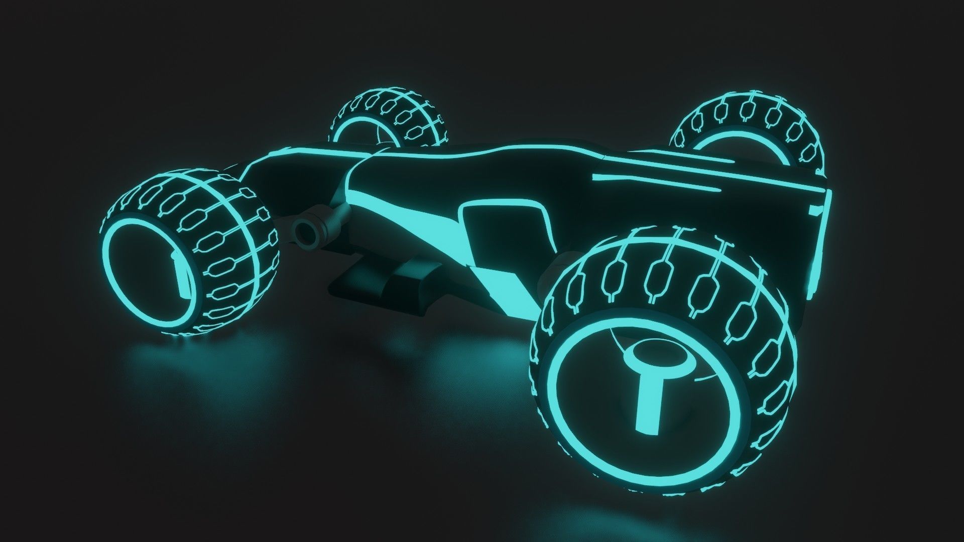Sci-Fi car of Tron legacy light runner 3D model | CGTrader
