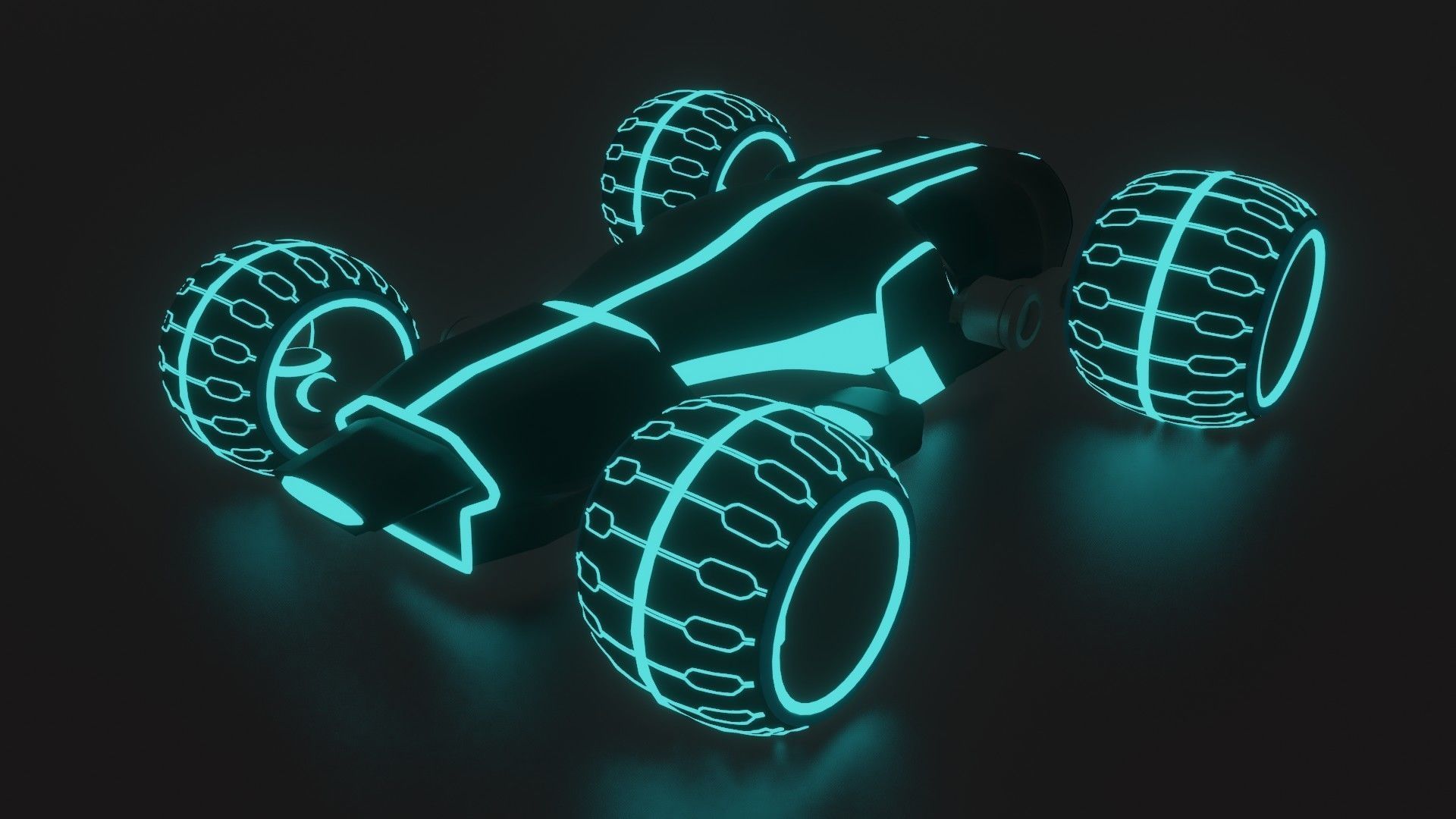 Sci-Fi car of Tron legacy light runner 3D model | CGTrader