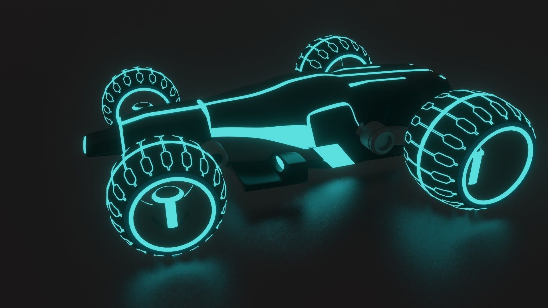 Sci-Fi car of Tron legacy light runner 3D model | CGTrader