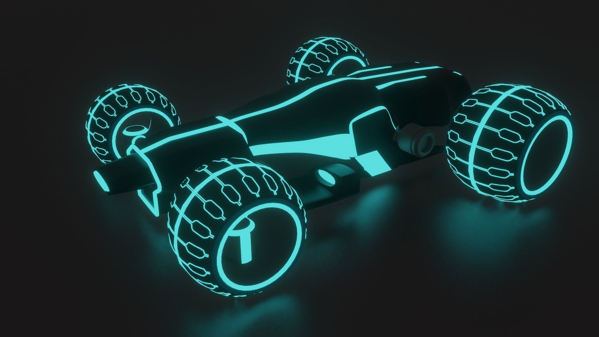 Sci-Fi car of Tron legacy light runner 3D model | CGTrader