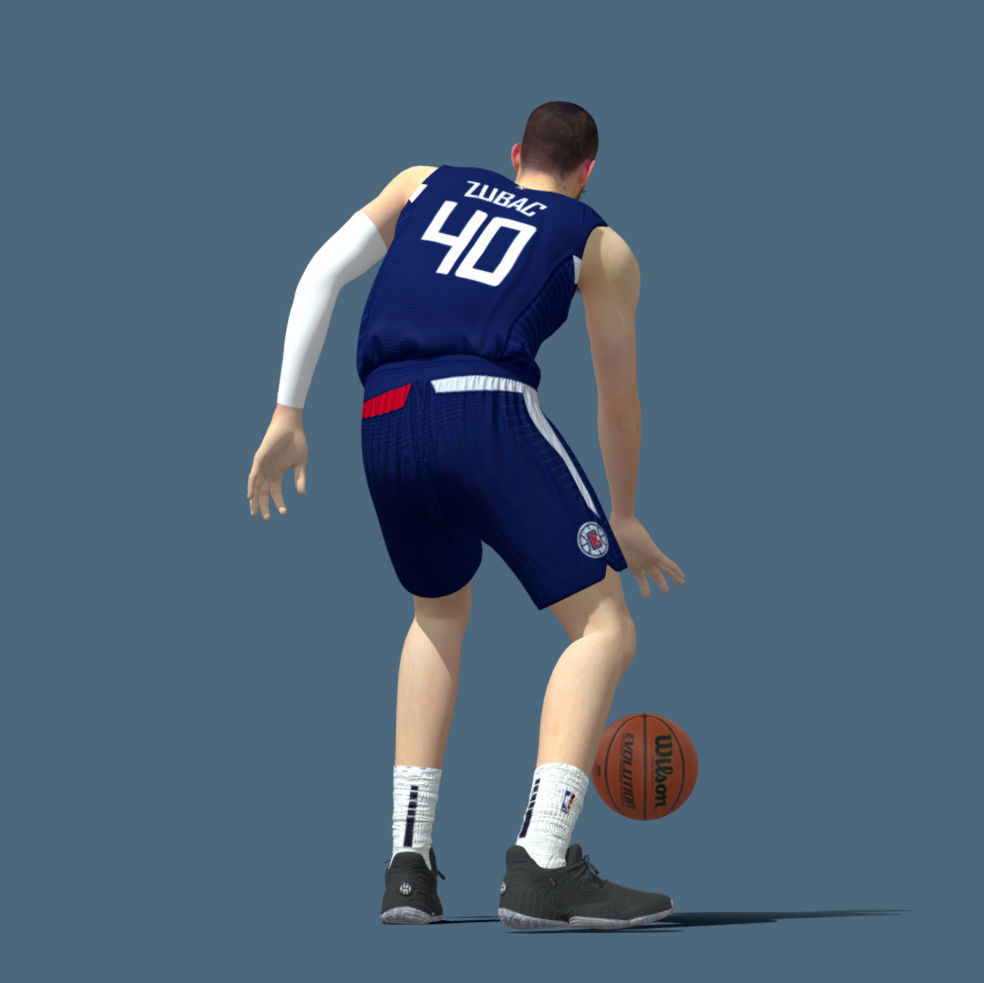 3D Rigged Ivica Zubac Clippers NBA 3D model animated rigged | CGTrader
