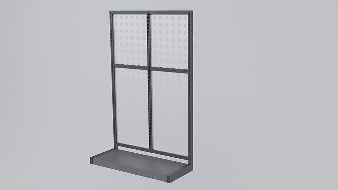 Mesh Wall Rack free 3D model | CGTrader