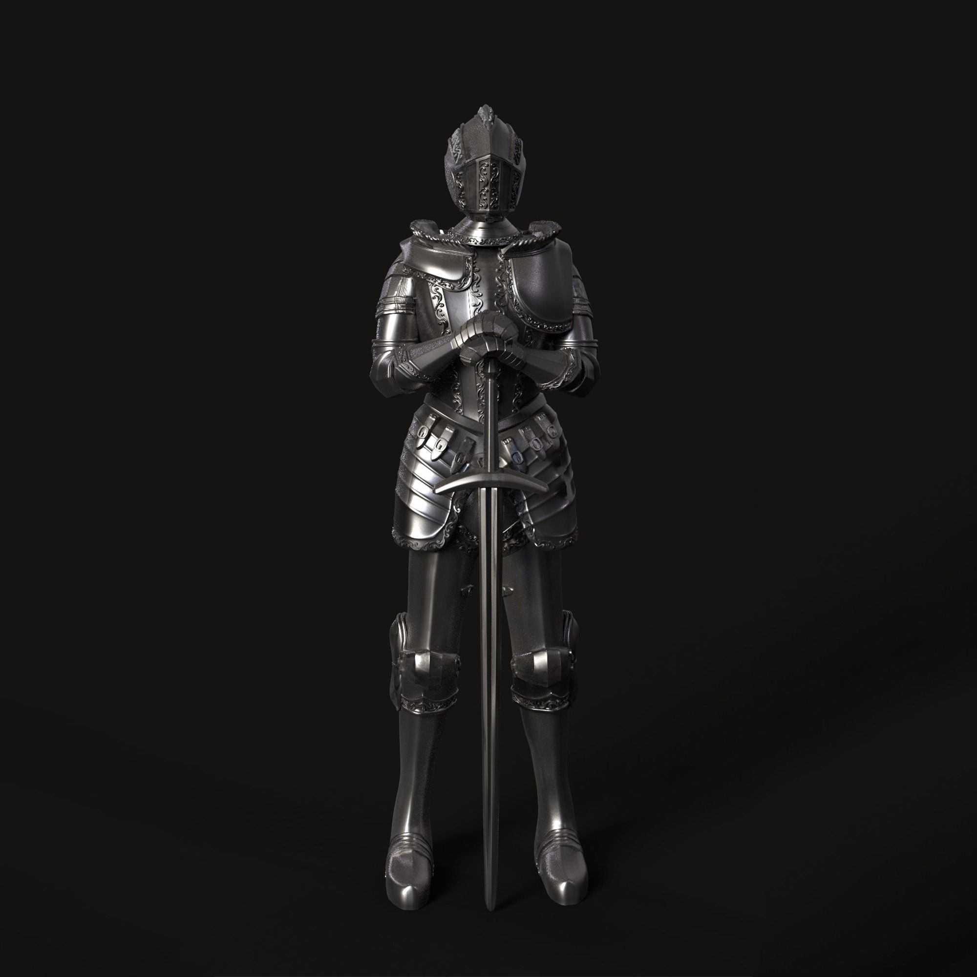 THE KNIGHT - HARRY POTTER HOGWARTS LEGACY GOTHIC SUIT OF ARMOR 3D model ...