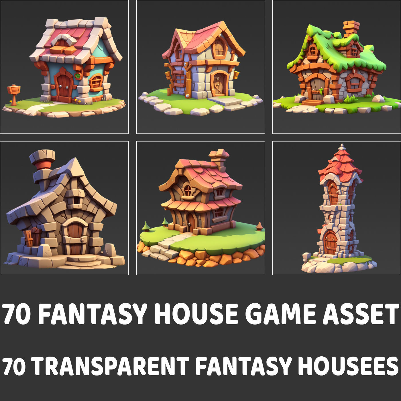 70 Fantasy House Game Asset Texture | CGTrader