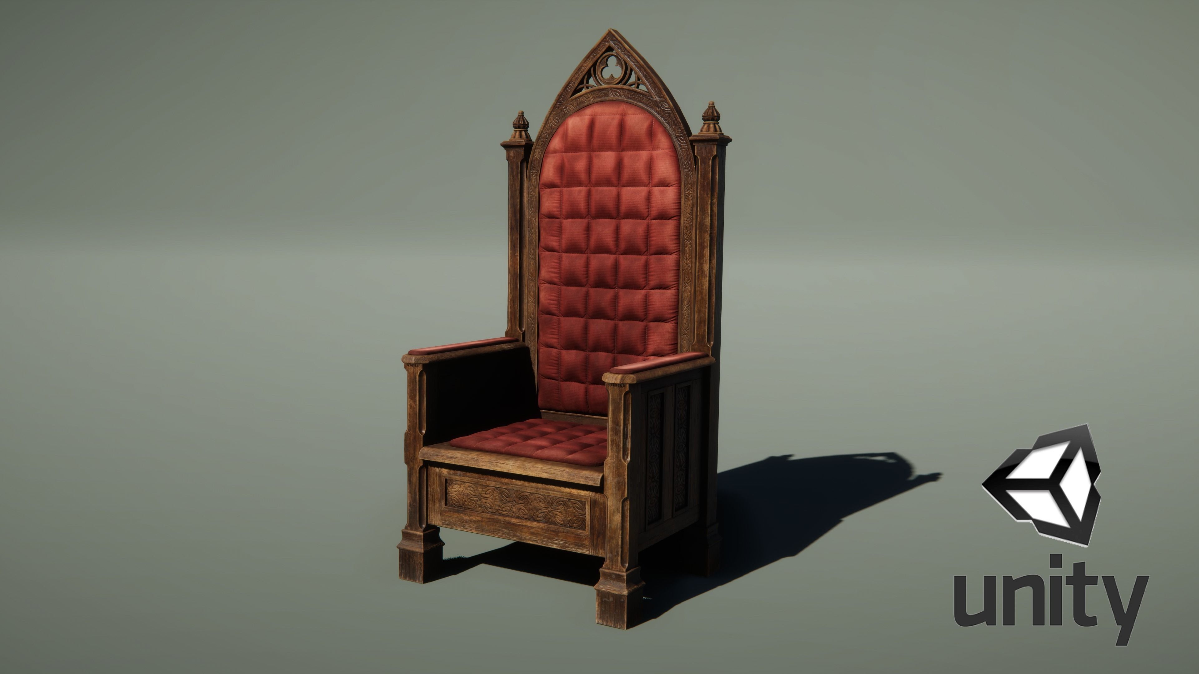 3D model Medieval Throne PBR Game Ready VR / AR / low-poly | CGTrader