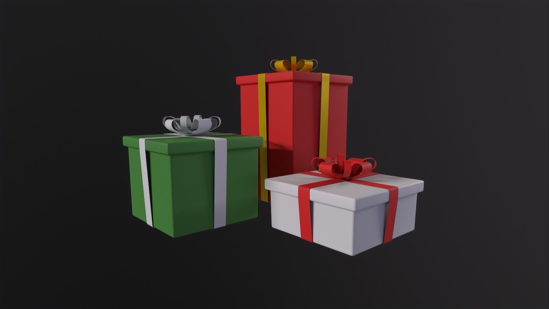 3D model Gift Boxes 3D Model VR / AR / low-poly | CGTrader