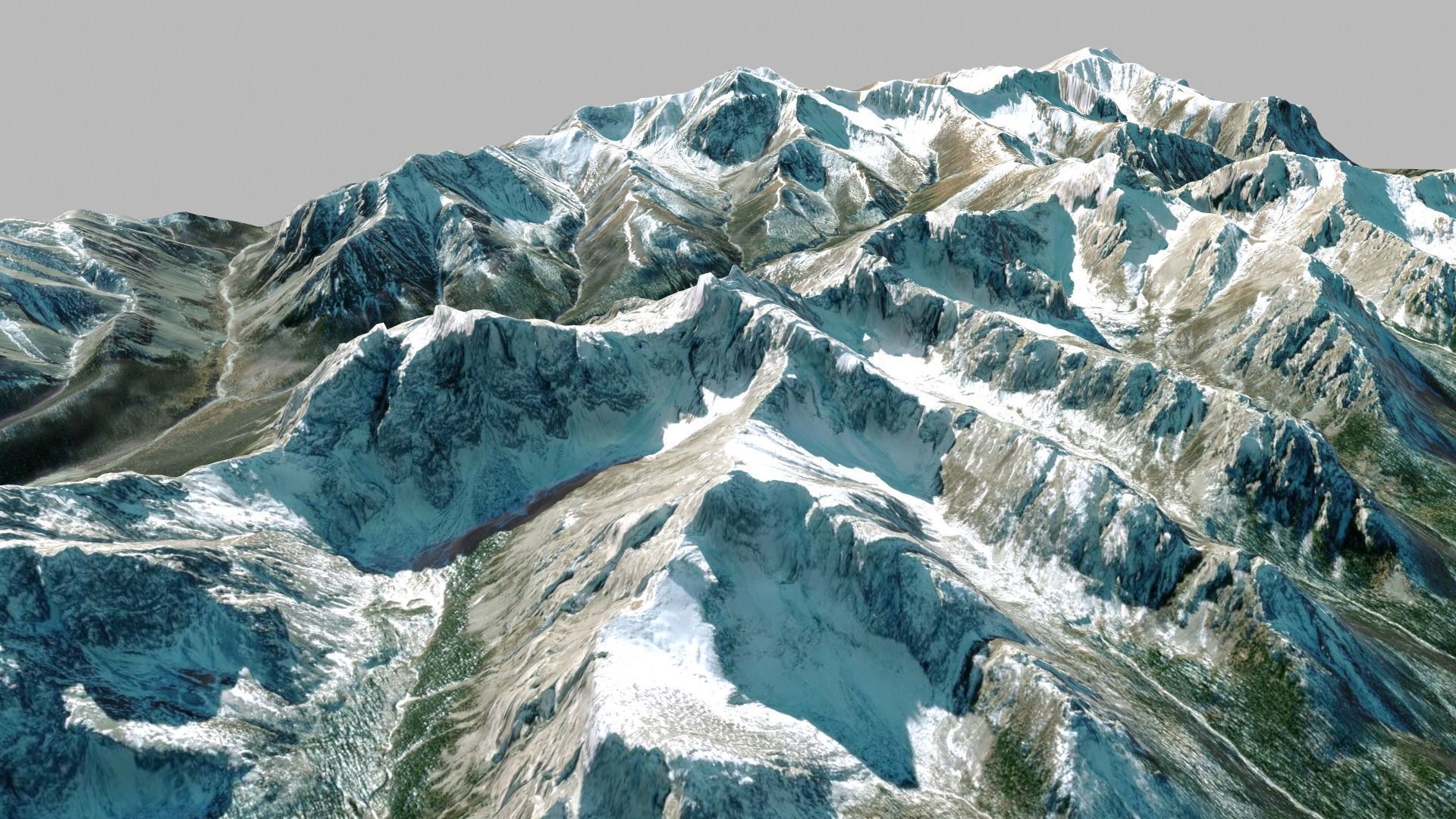 Khoridol Saridag mountains 3D model | CGTrader