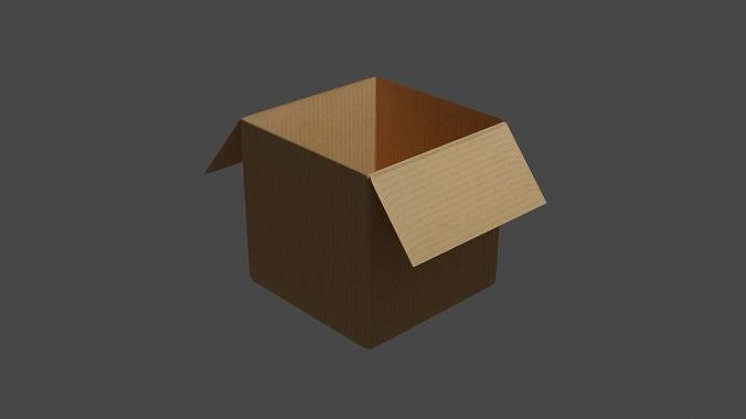 3D model a box VR / AR / low-poly | CGTrader