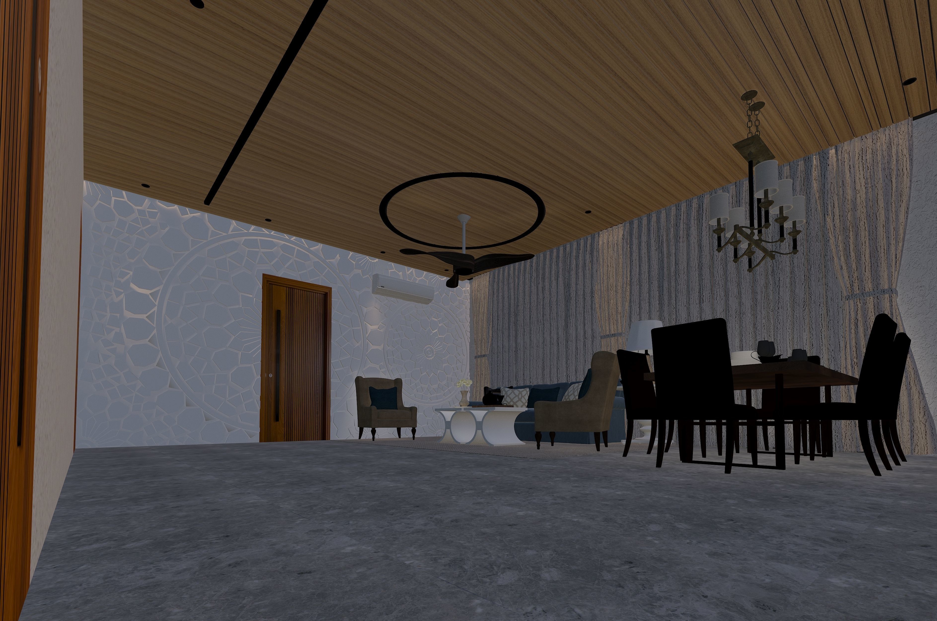 DRAWING ROOM AND LOBBY INTERIOR DESIGN 3D model | CGTrader