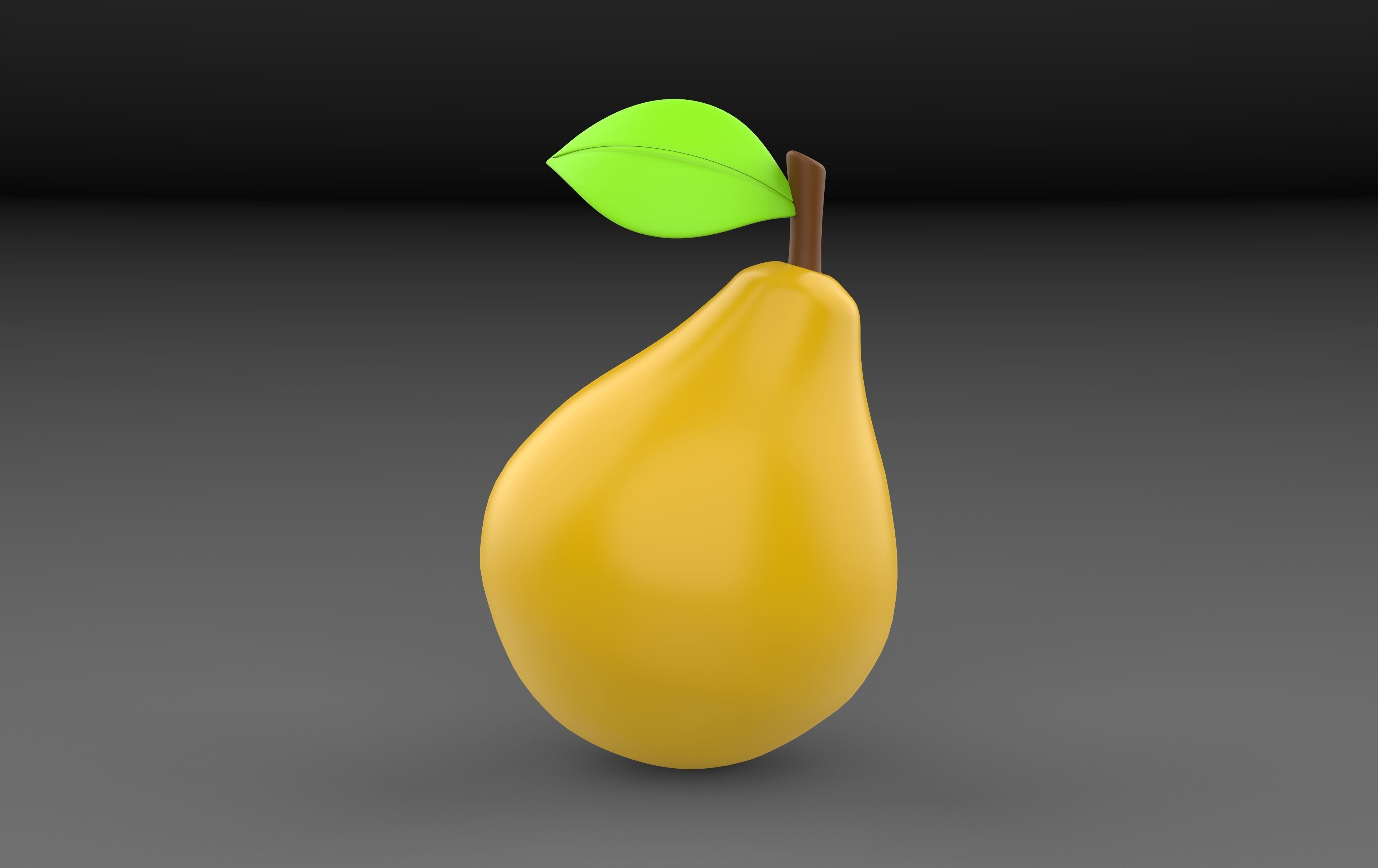 3D model pear model VR / AR / low-poly | CGTrader