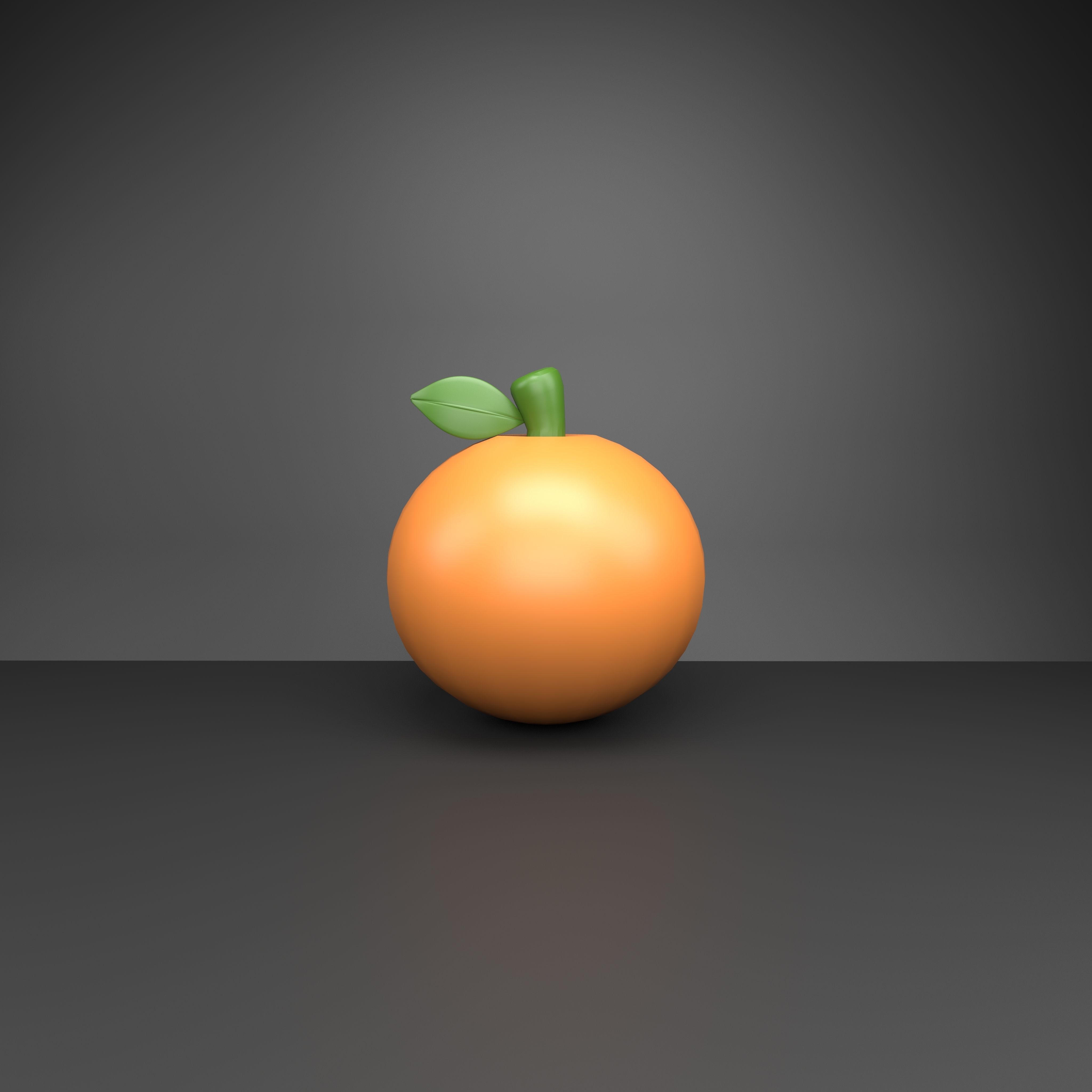 3D model orange VR / AR / low-poly | CGTrader