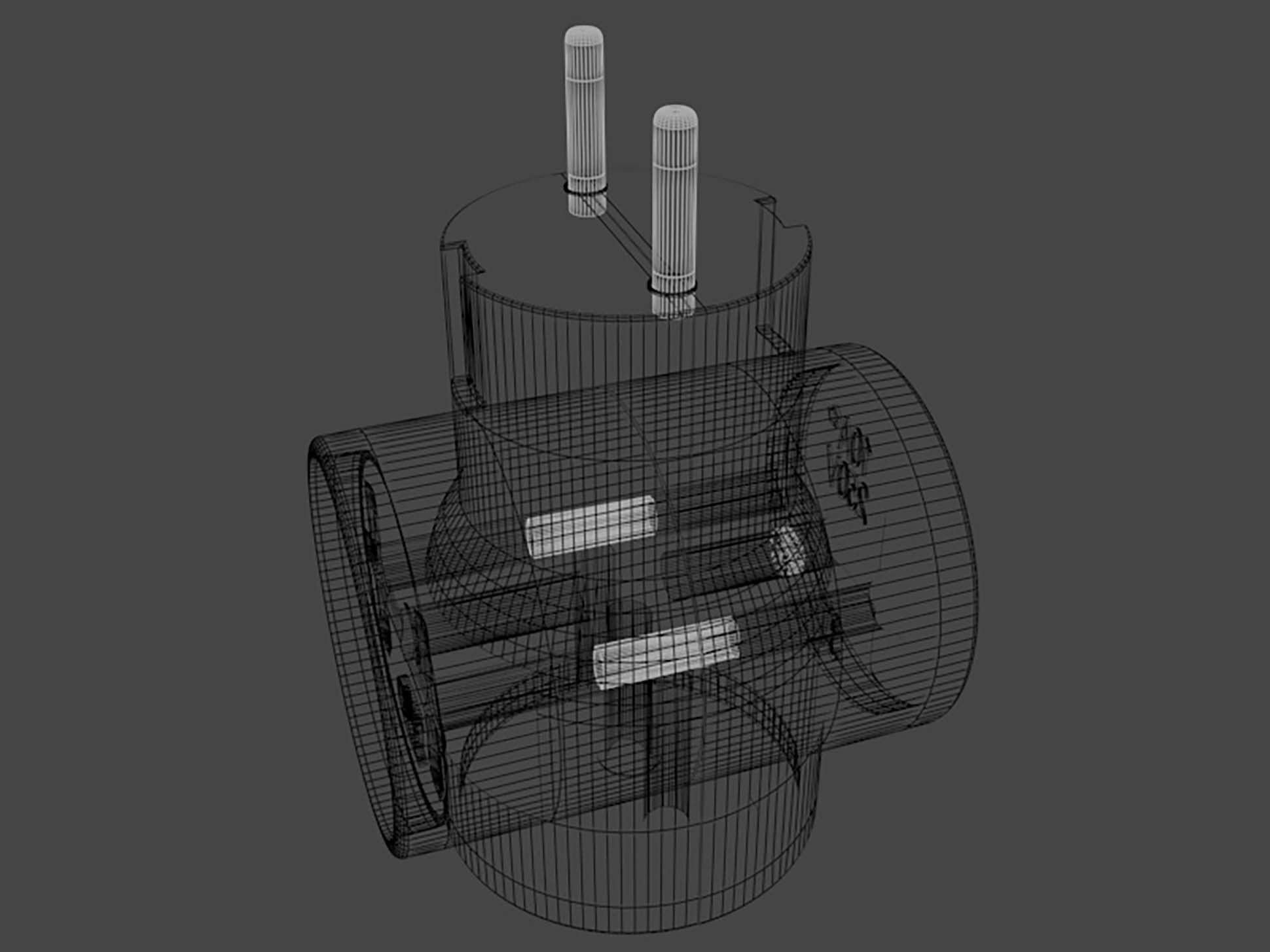 Splitter triple 3D model | CGTrader