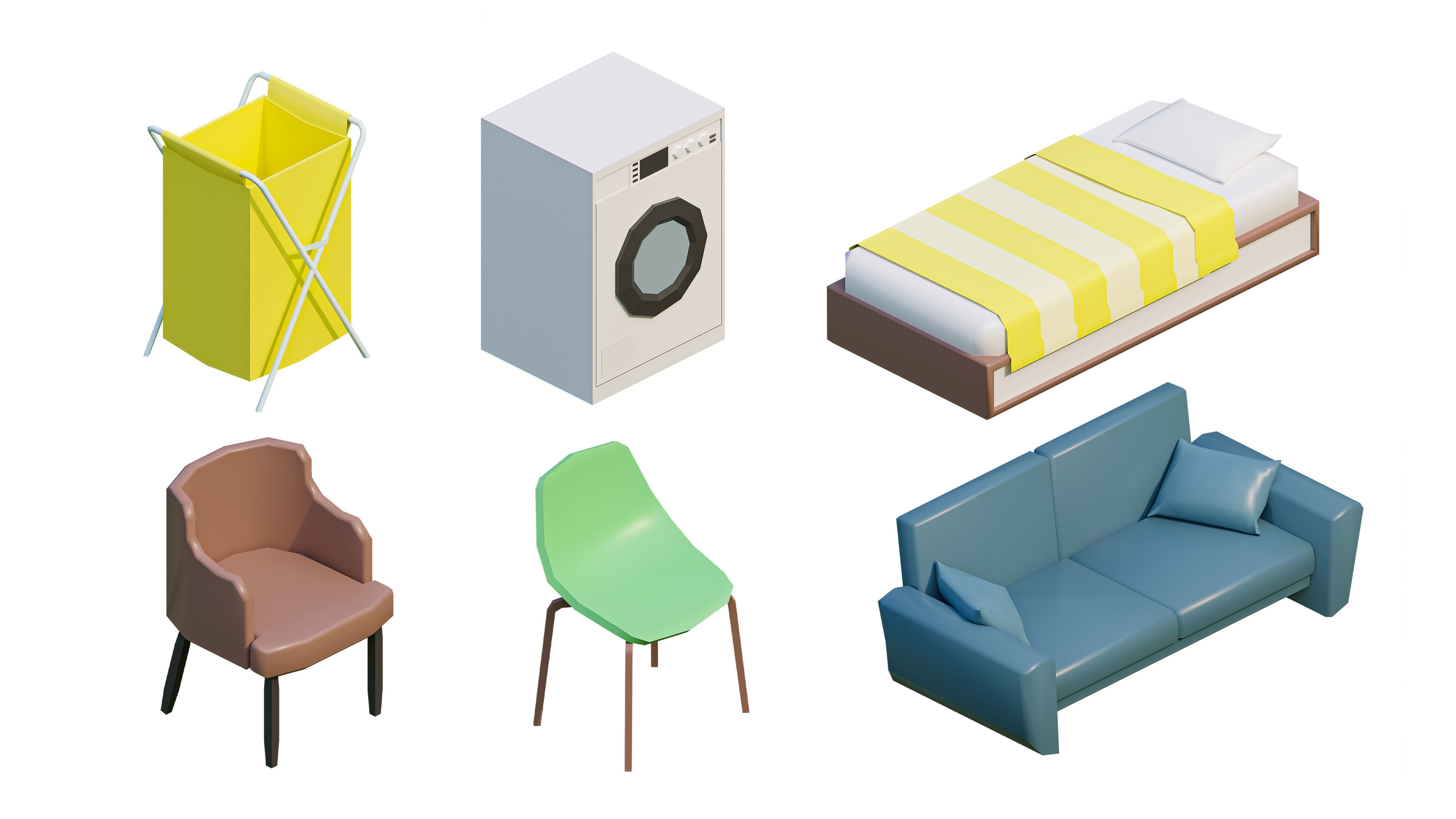 Furniture FREE free VR / AR / low-poly 3D model | CGTrader