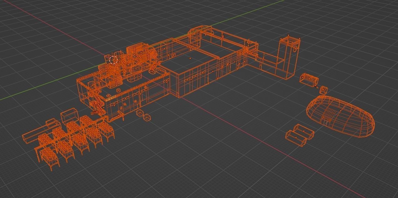 3D model 3D Building Low Poly warehouse VR / AR / low-poly | CGTrader