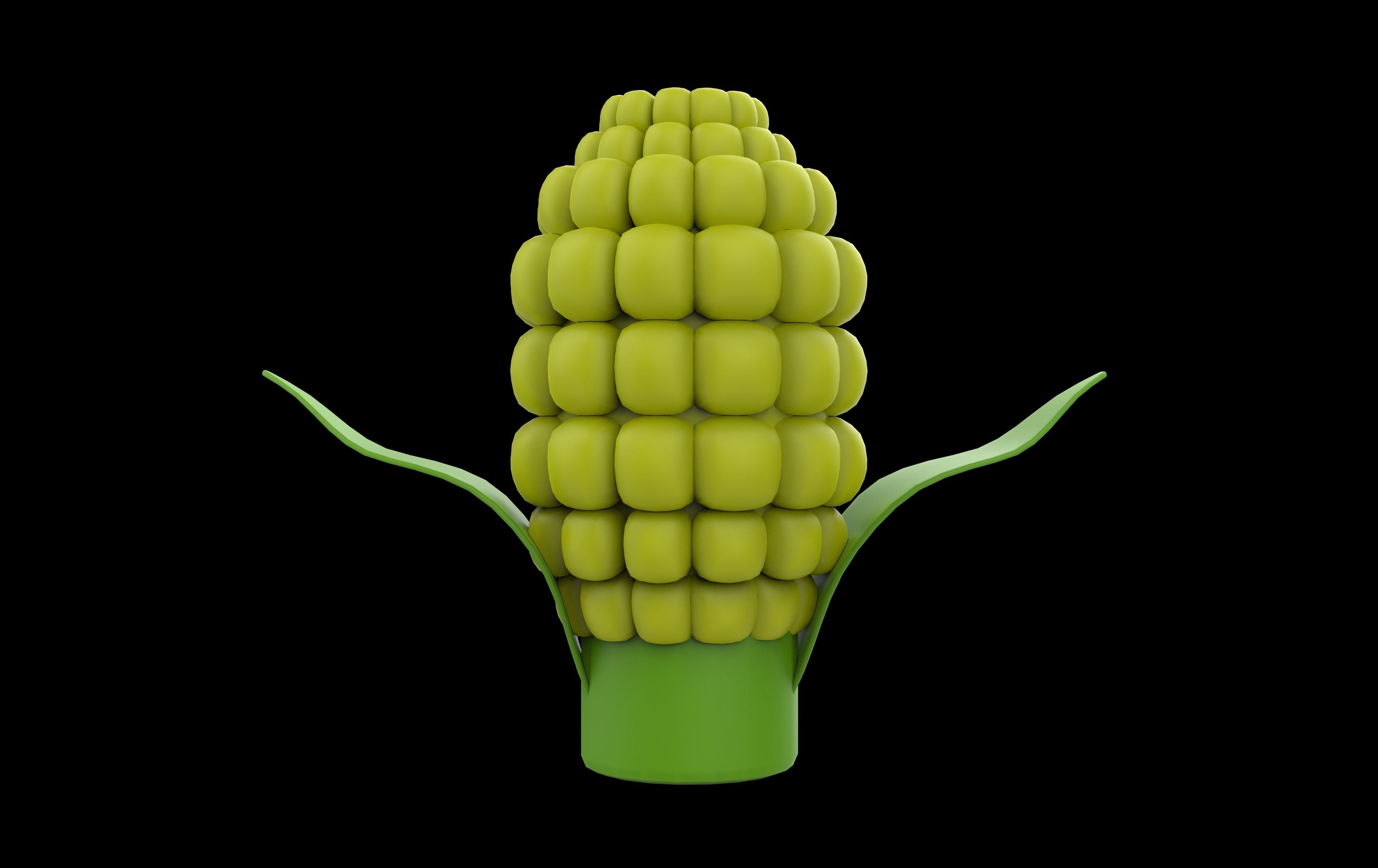 3D model corn model VR / AR / low-poly | CGTrader