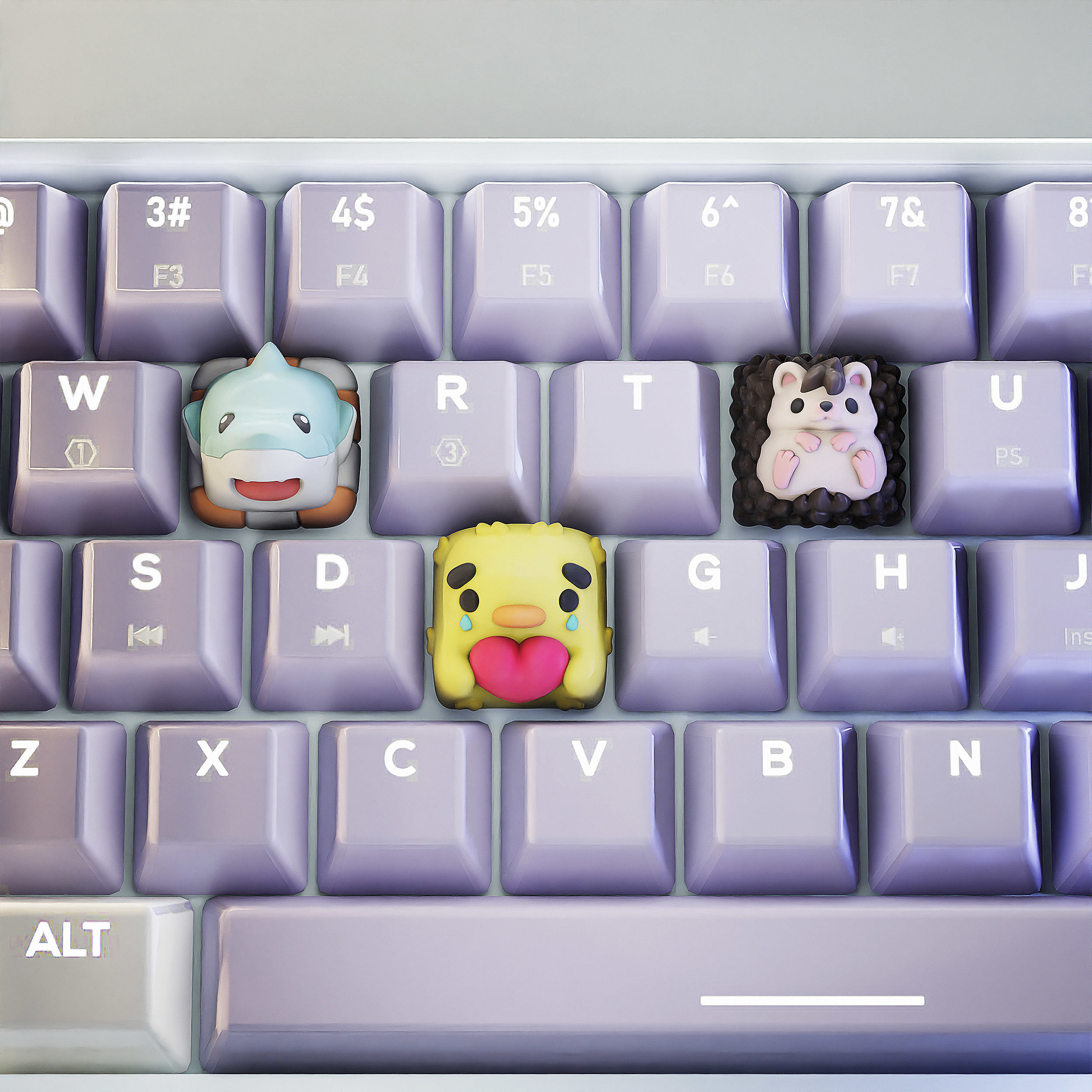 Cute Animals Vol I Keycaps - Mechanical Keyboard 3D model 3D printable ...