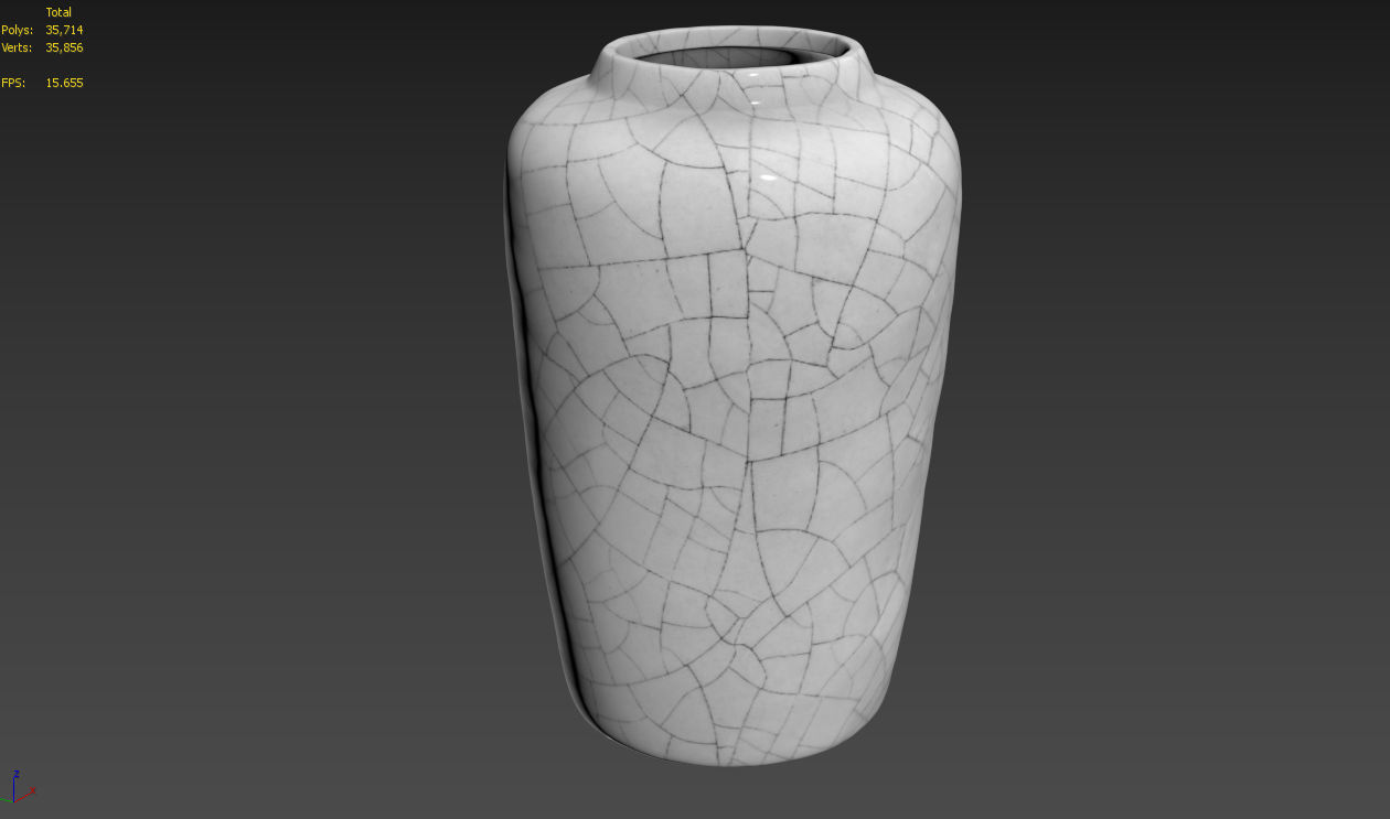 Ceramic Cracked Vase 3D model | CGTrader